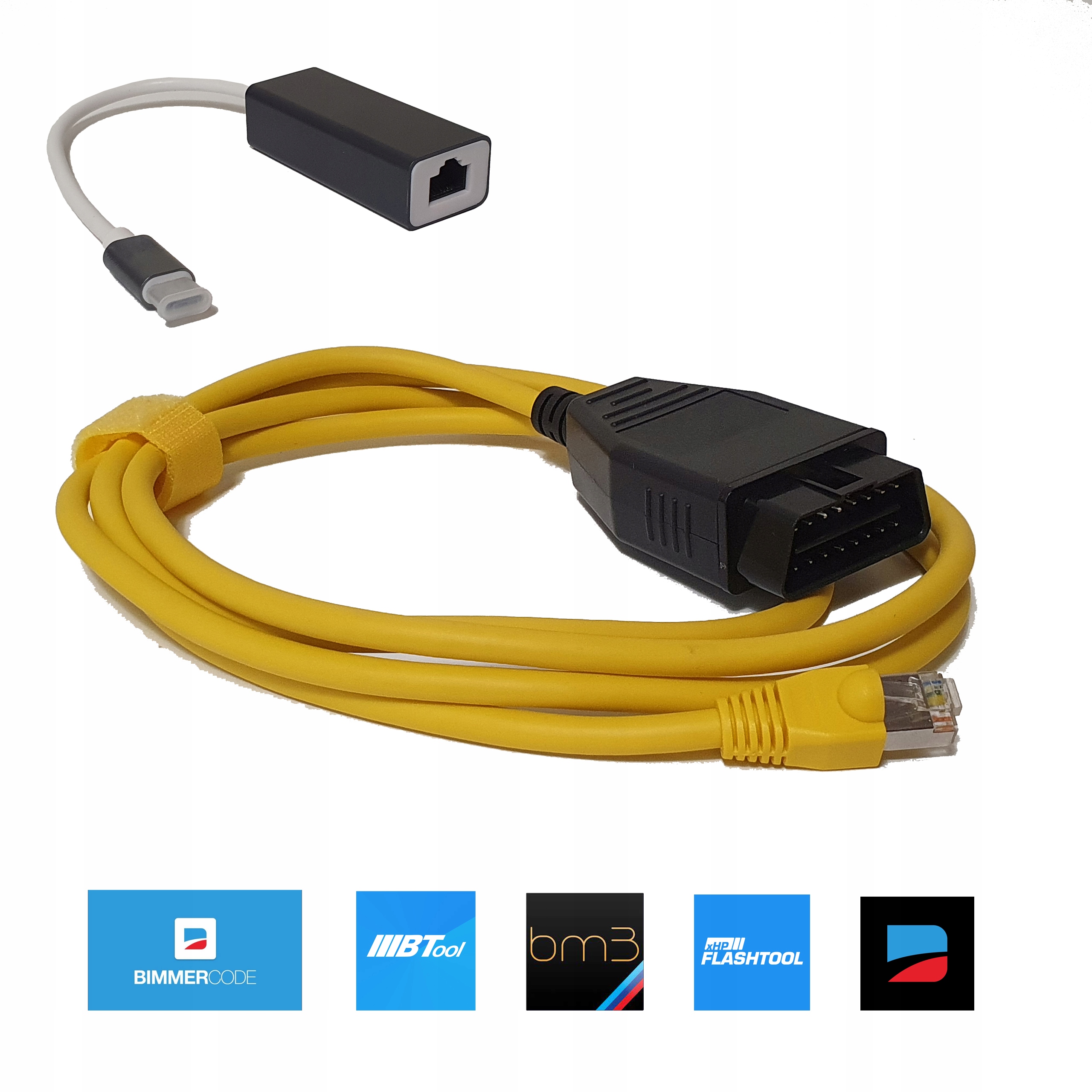 KODOWANIE BMW Kabel ENET do + Adapter USB-C BimmerCode Bimmertool xHP ...