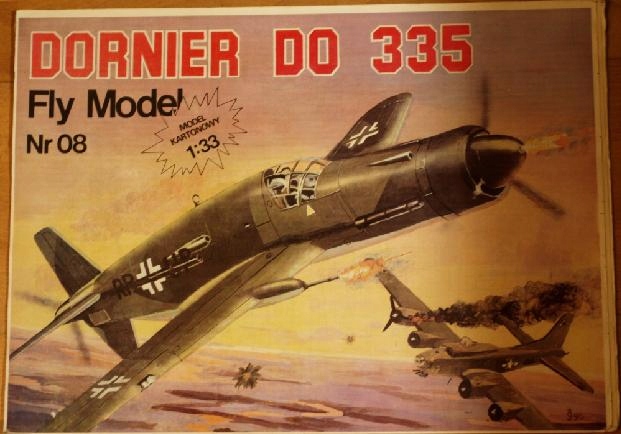 Fly Model 08 DORNIER Do 335 + kabinka • Cena, Opinie • Modele kartonowe ...