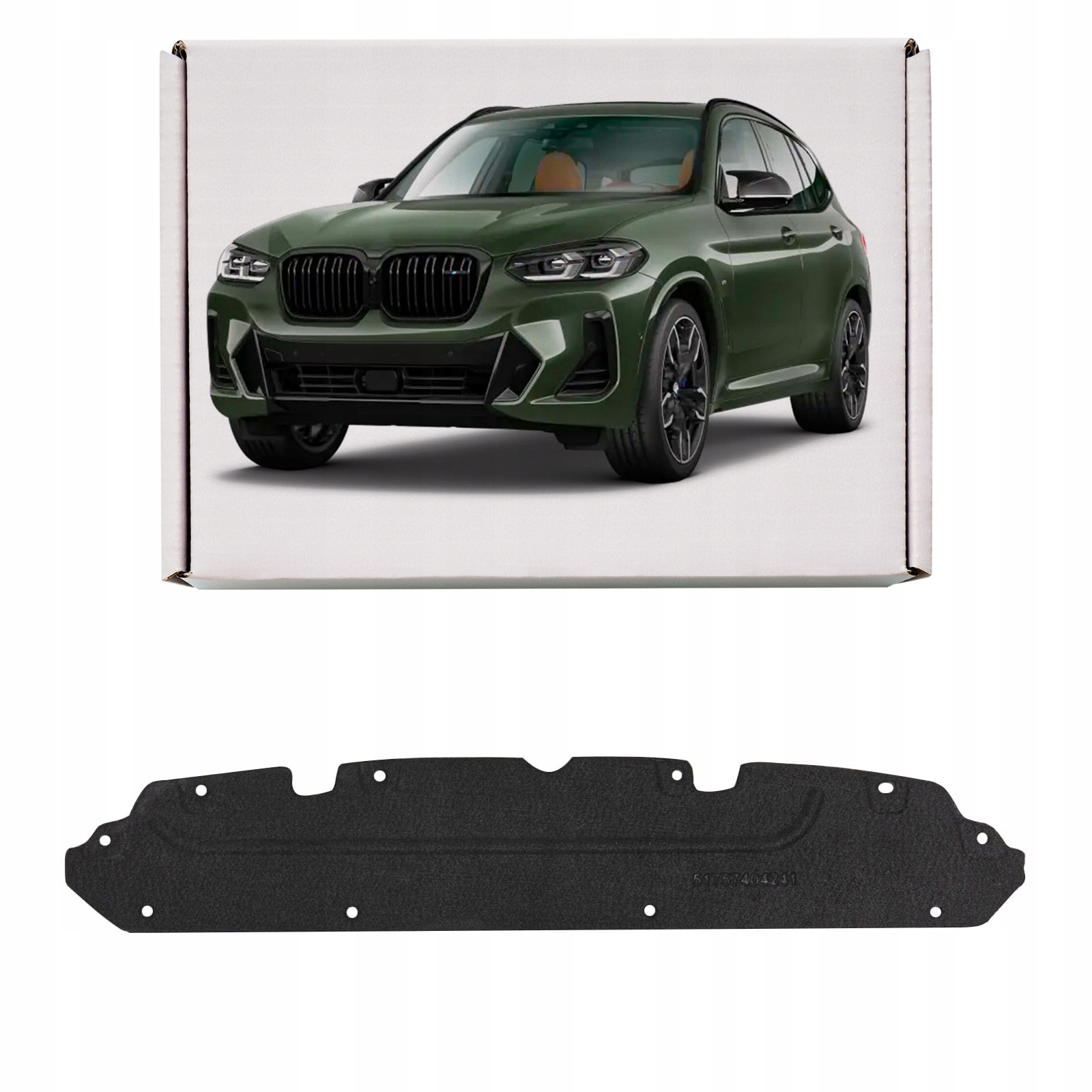 BMW X3 G01 2017 MATERIAŁOWA OSŁONA TYLNEGO PODWOZIA 51757404241 ...