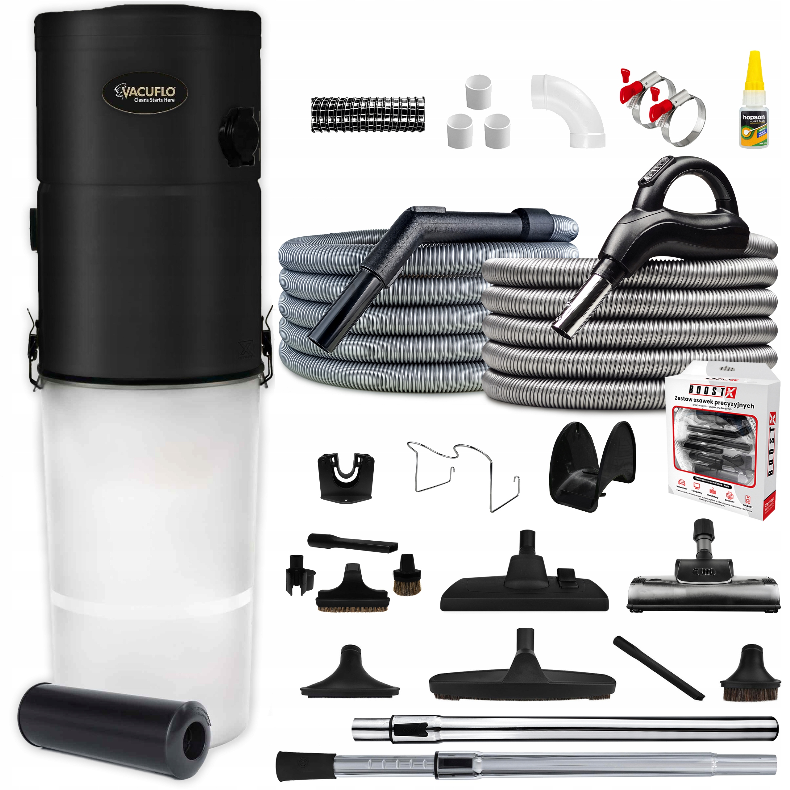 Odkurzacz centralny Vacuflo FC 670 X PRO + ZESTAW MASTER (5903940105116) • Cena, Opinie ...