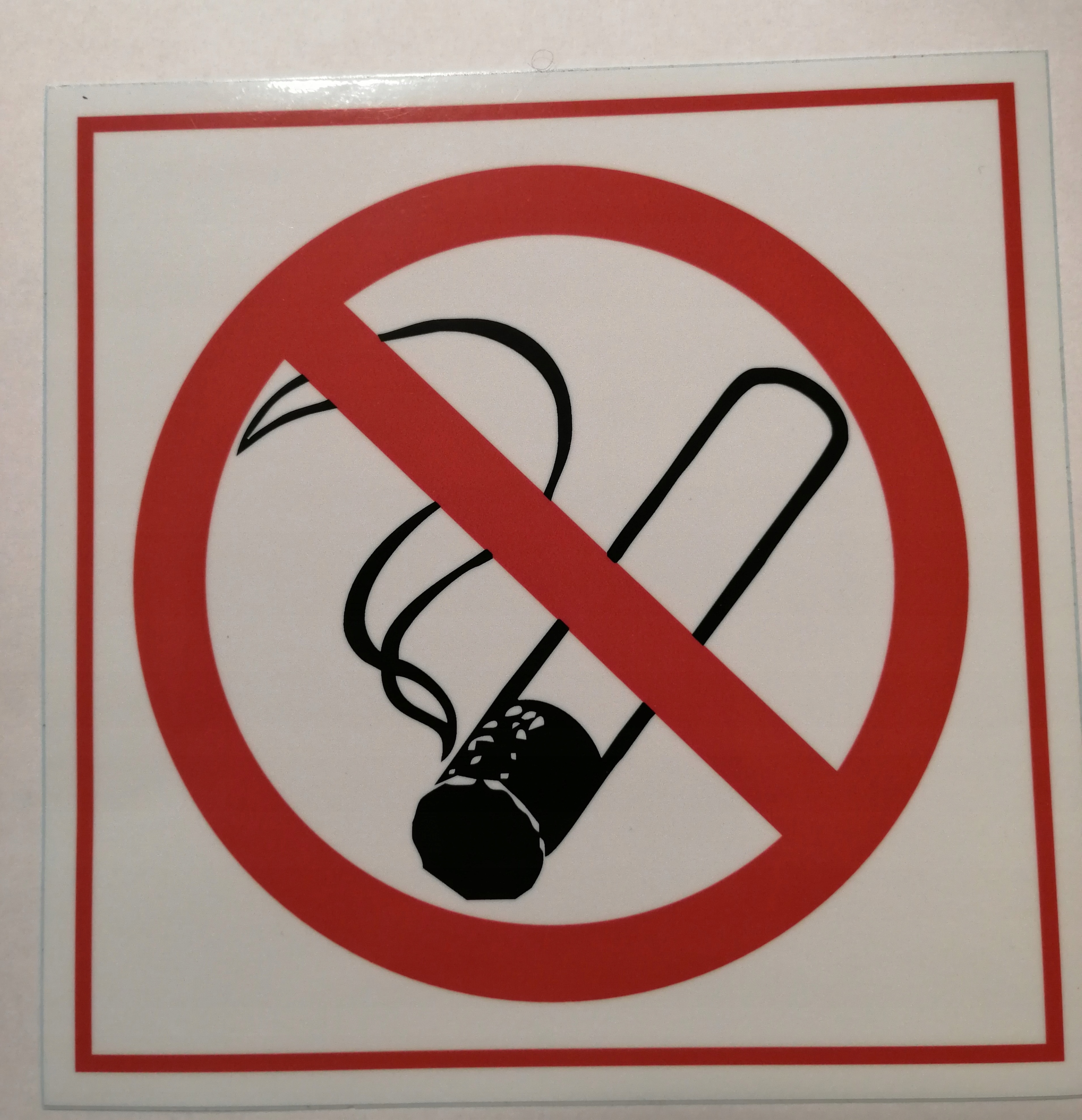 NAKLEJKA PIKTOGRAM- zakaz palenia 15 x15cm • Cena, Opinie • Tablice ...