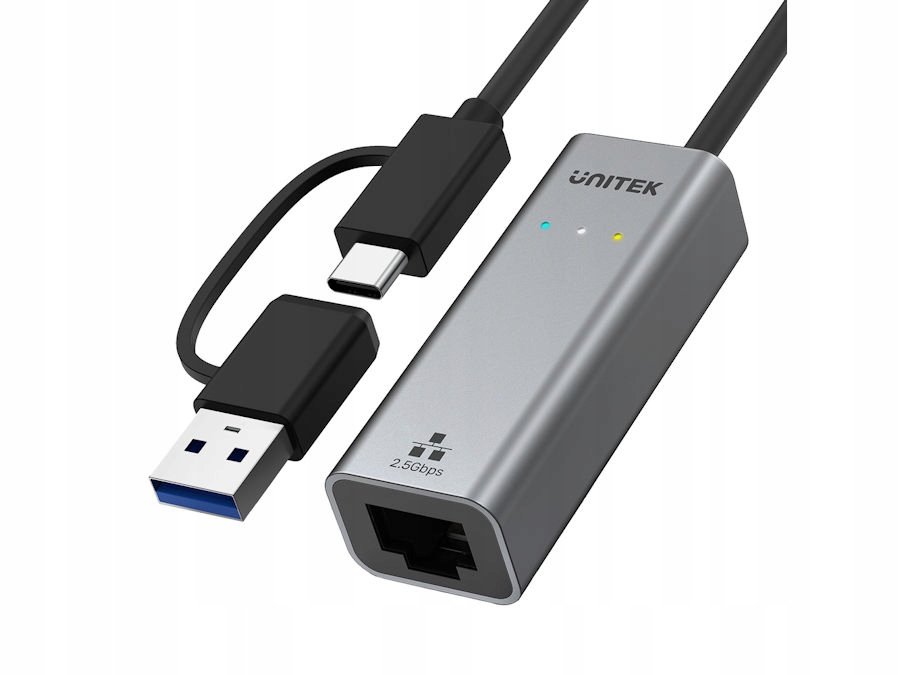 Karta sieciowa Unitek USB-A/C na RJ45 2.5 G Ethernet (U1313C) • Cena ...