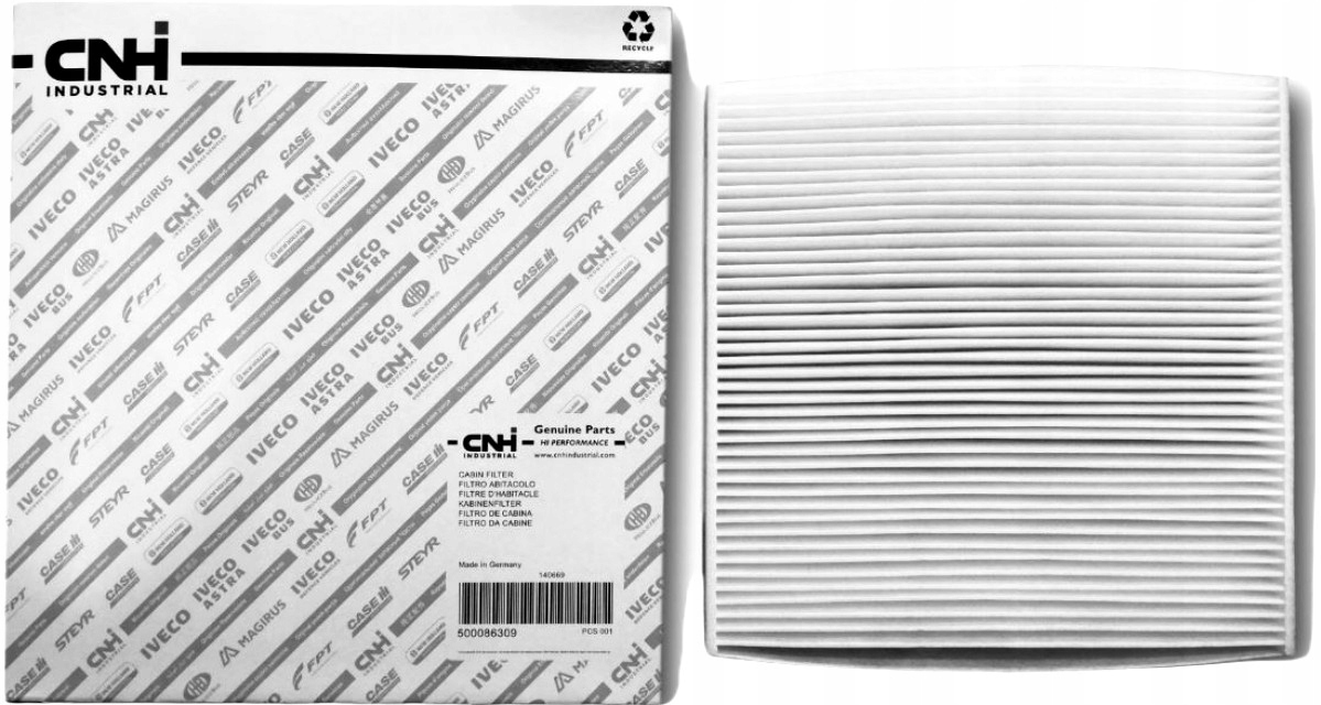 IVECO FILTR KABINOWY PRZECIWPYŁKOWY DAILY 2014-> 2.3 3.0 ORYGINAŁ ...