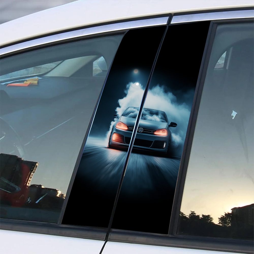 AUTÓ OSZLOP MATRICA "GOLF GTI FÜST" PRÉMIUM FÓLIA 50x25, • Ár ...