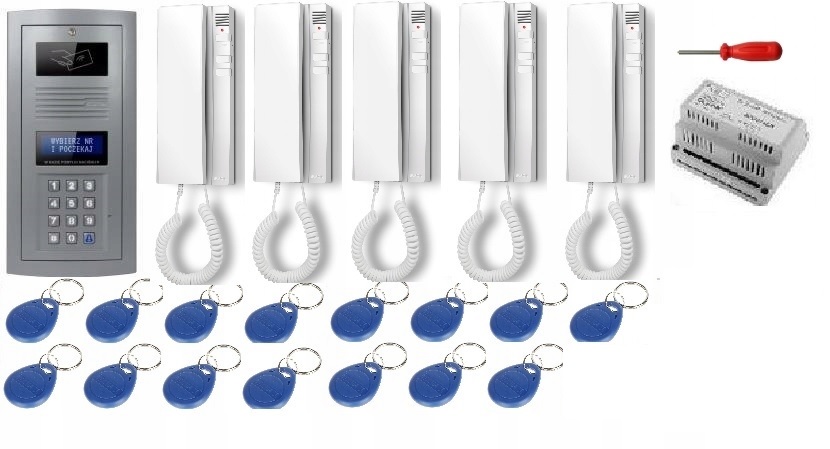 Domofon cyfrowy OPTIMA 5 rodzinny szyfrator 2 żyły (5905668416994) • Cena, Opinie 13533855686 ...