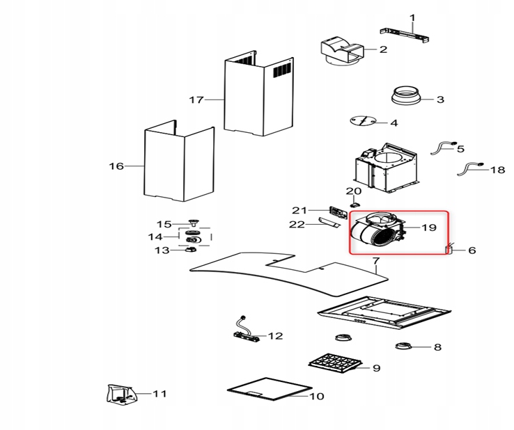 Silnik wentylatora okapu Samsung DG81-02303A - Sklep, Opinie, Cena w Allegro