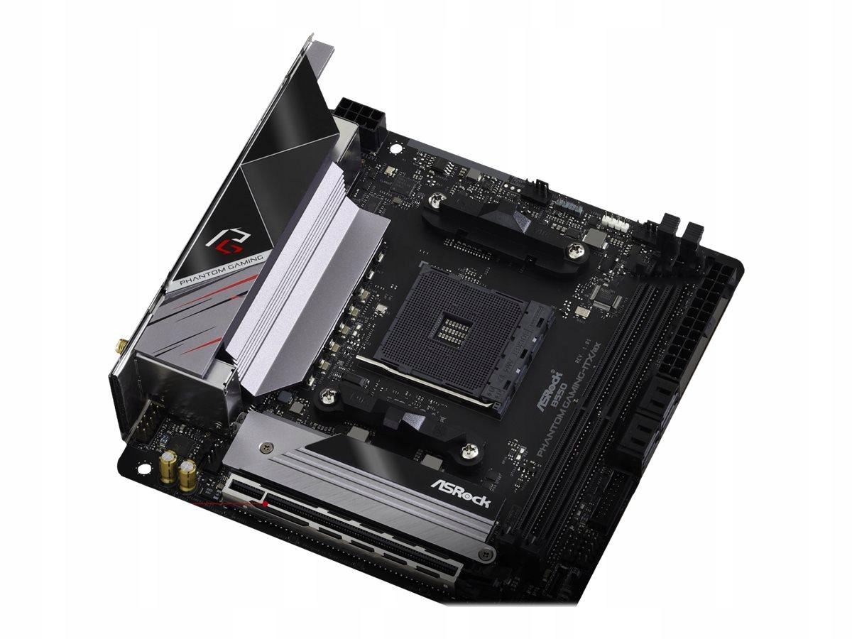 ASROCK B550 Phantom Gaming-ITX/ax mini ITX MB 3rd Gen AMD AM4 Socket ...