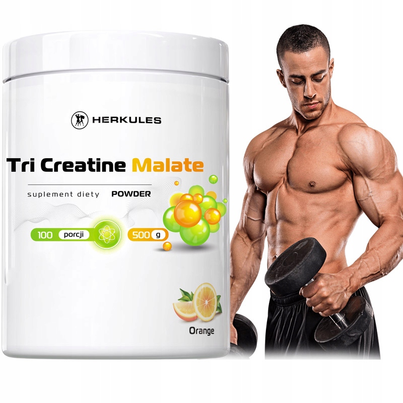 HERKULES Tri Creatine Malate Powder 500g JABŁCZAN - 5903968208318 - 15802571727 - Allegro