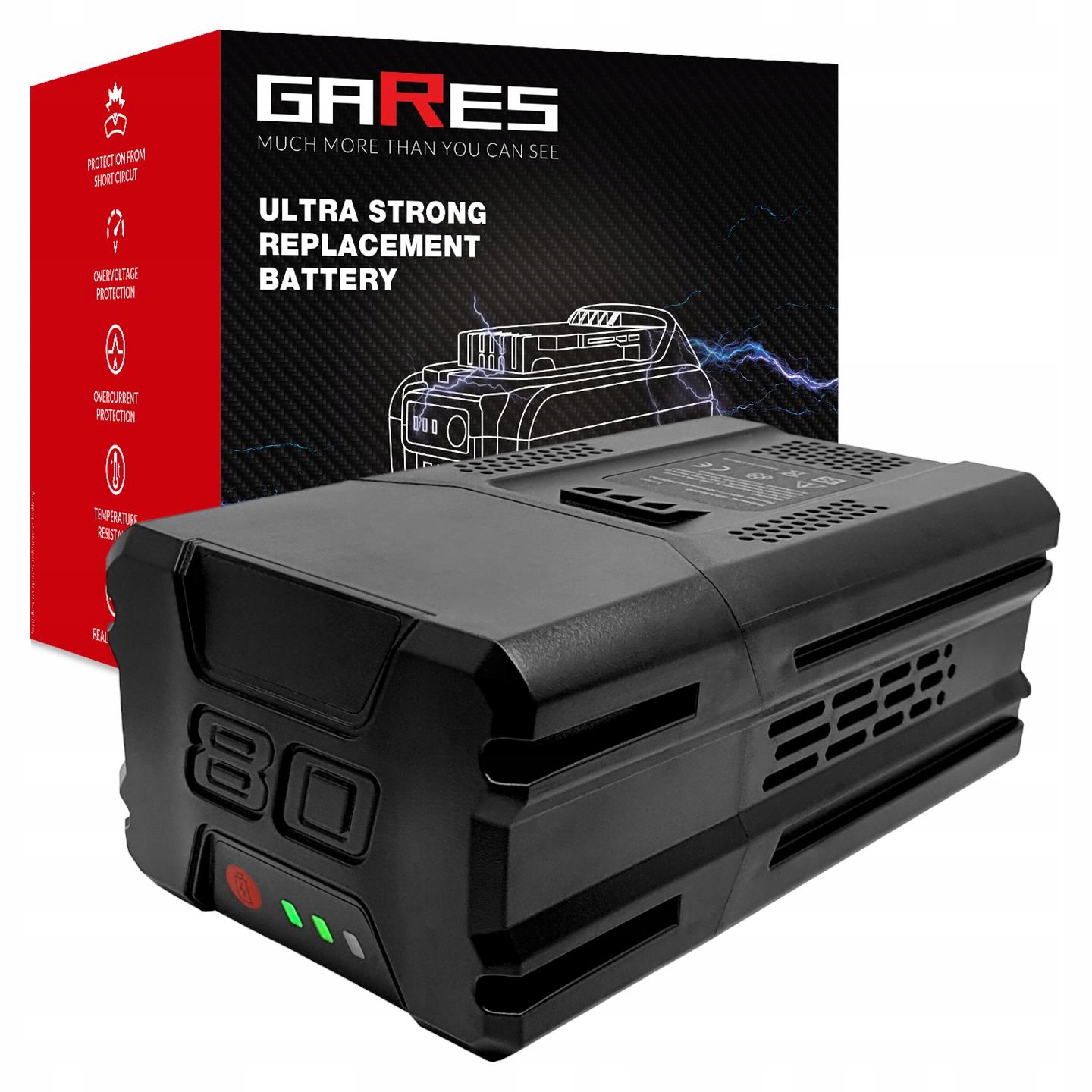 Bateria do Greenworks G80B4 GD80 GBA80200 3Ah 80V (5904395082762 ...