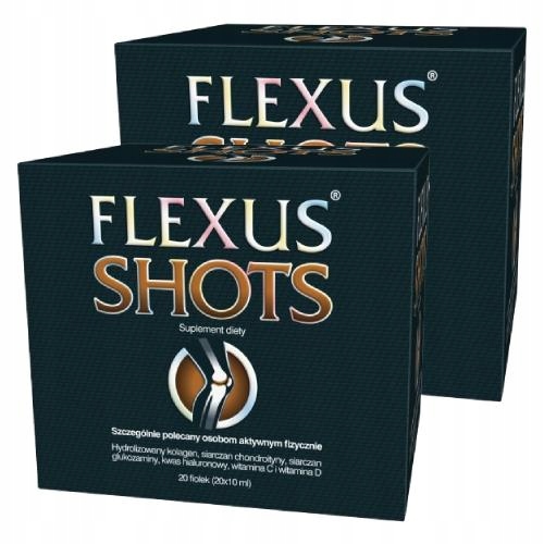 Flexus Shots płyn doustny, kwas hialuronowy, na stawy, 20 fiolek x 10 ml (7640153060839) • Cena ...