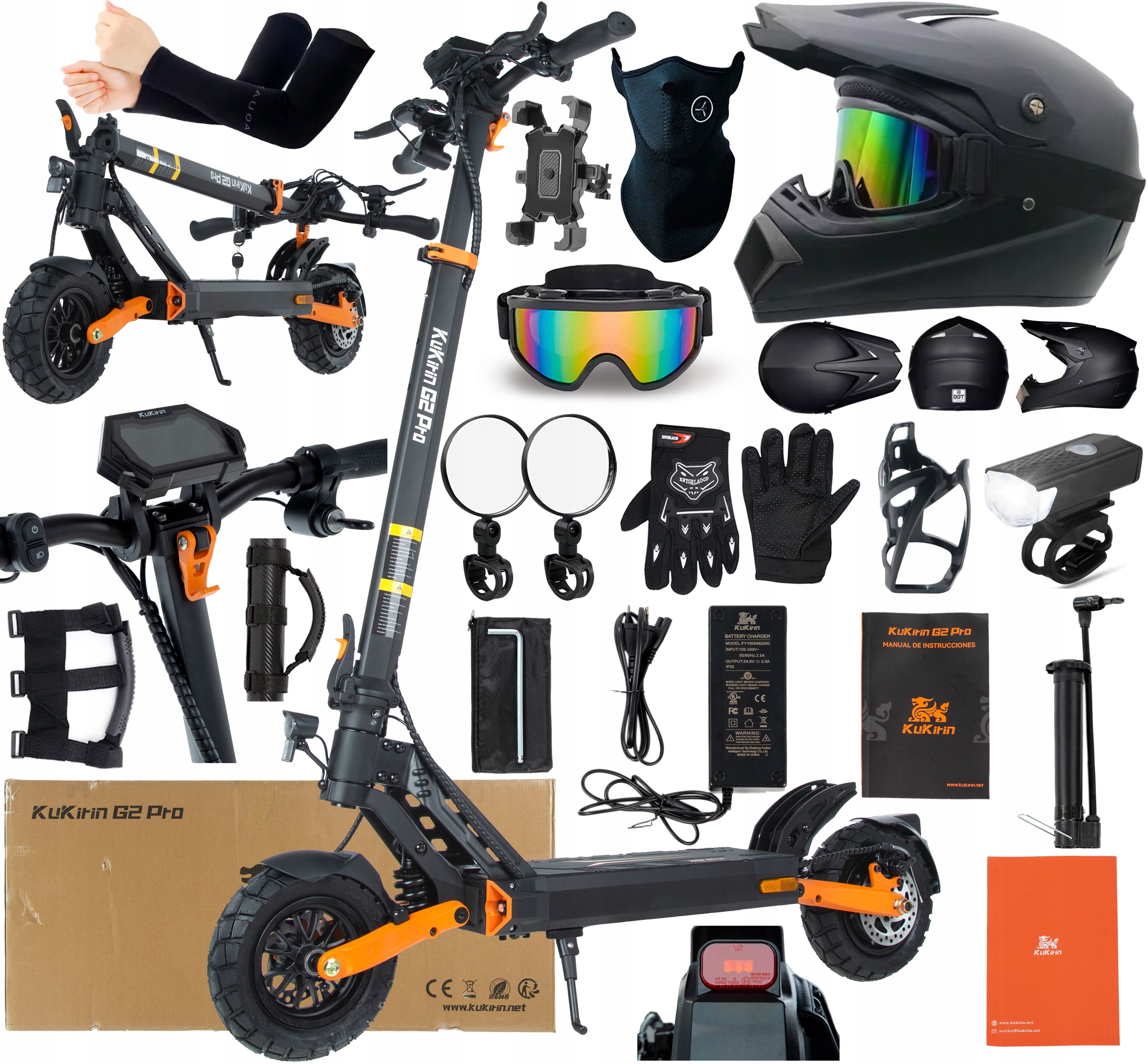 Pojazd elektryczny KuKirin G2 Pro VMP 500W 15.6AH 25KM/H 65KM +10 ...