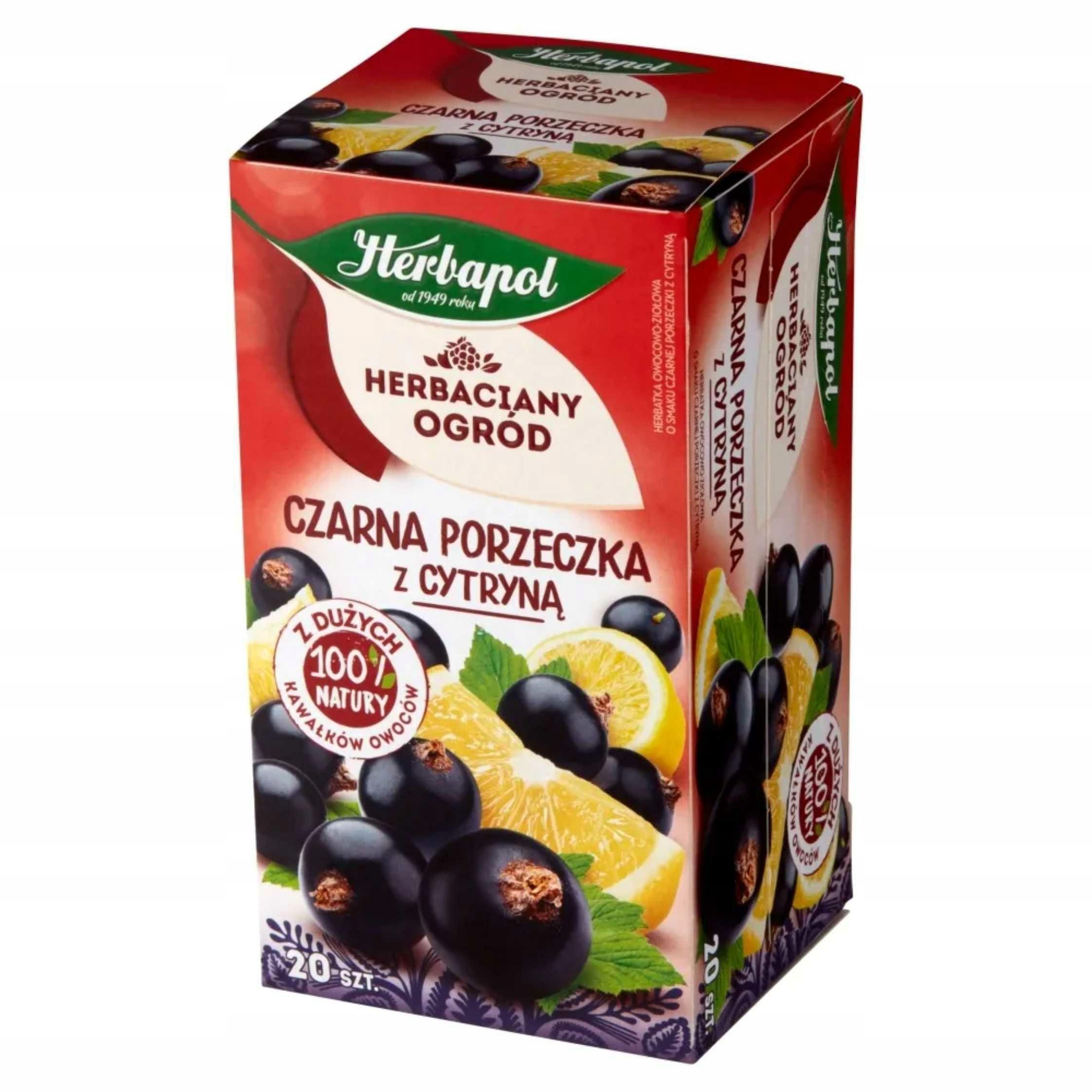 HERBAPOL Herbata Czarna Porzeczka Cytryna 20tb 12722057130 - Allegro.pl HERBAPOL Herbata Czarna Porzeczka Cytryna 20tb 12722057130 - Allegro.pl