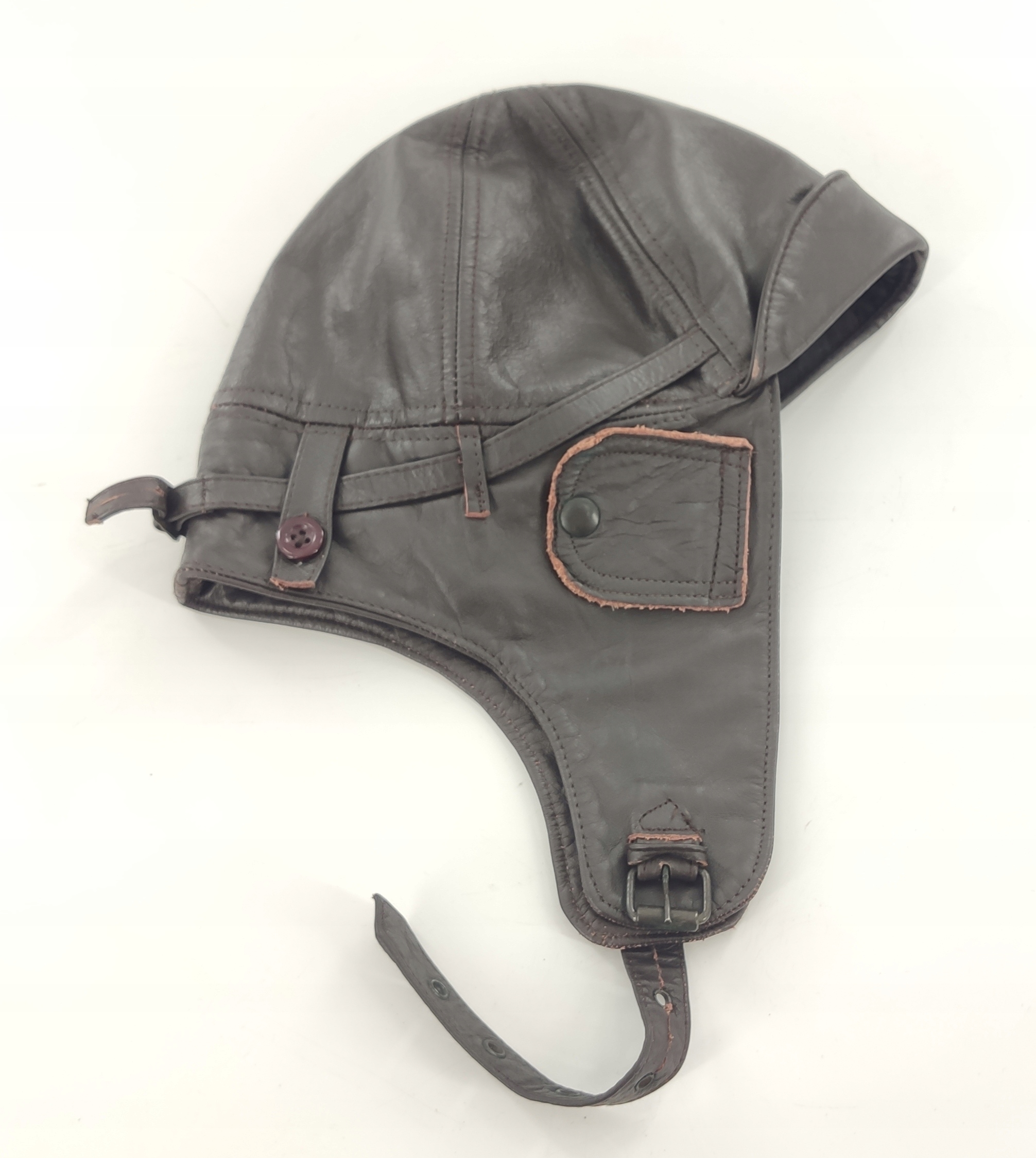 CZAPKA PILOTKA SKÓRZANA MĘSKA BRĄZOWA MOTO L - 12425009 - 13078934705 ...