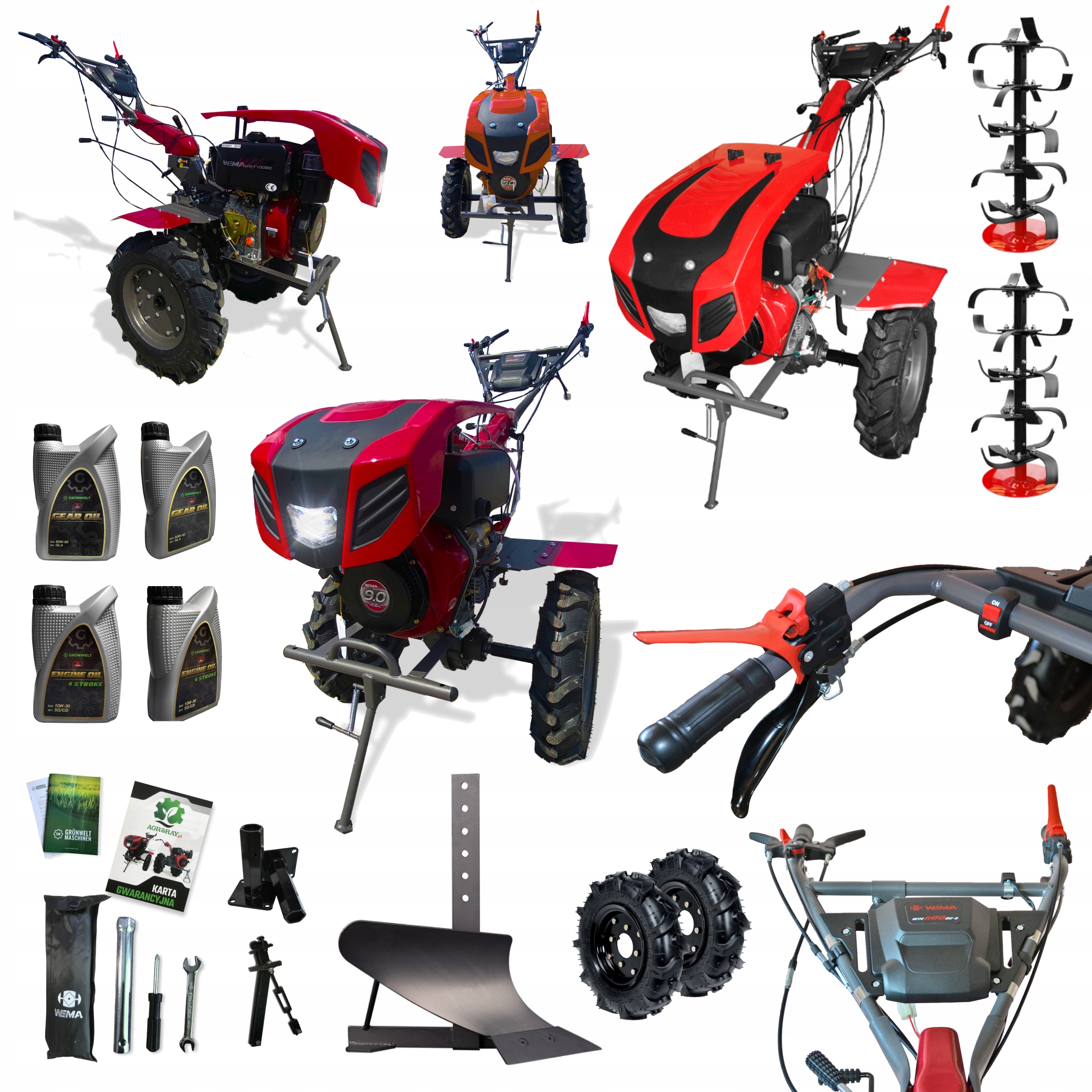 WEIMA WM1100BE-6 PRESTIGE MOCNY CIĄGNIK JEDNOOSIOWY DIESEL GLEBOGRYZARKA (4260614710450) • Cena ...