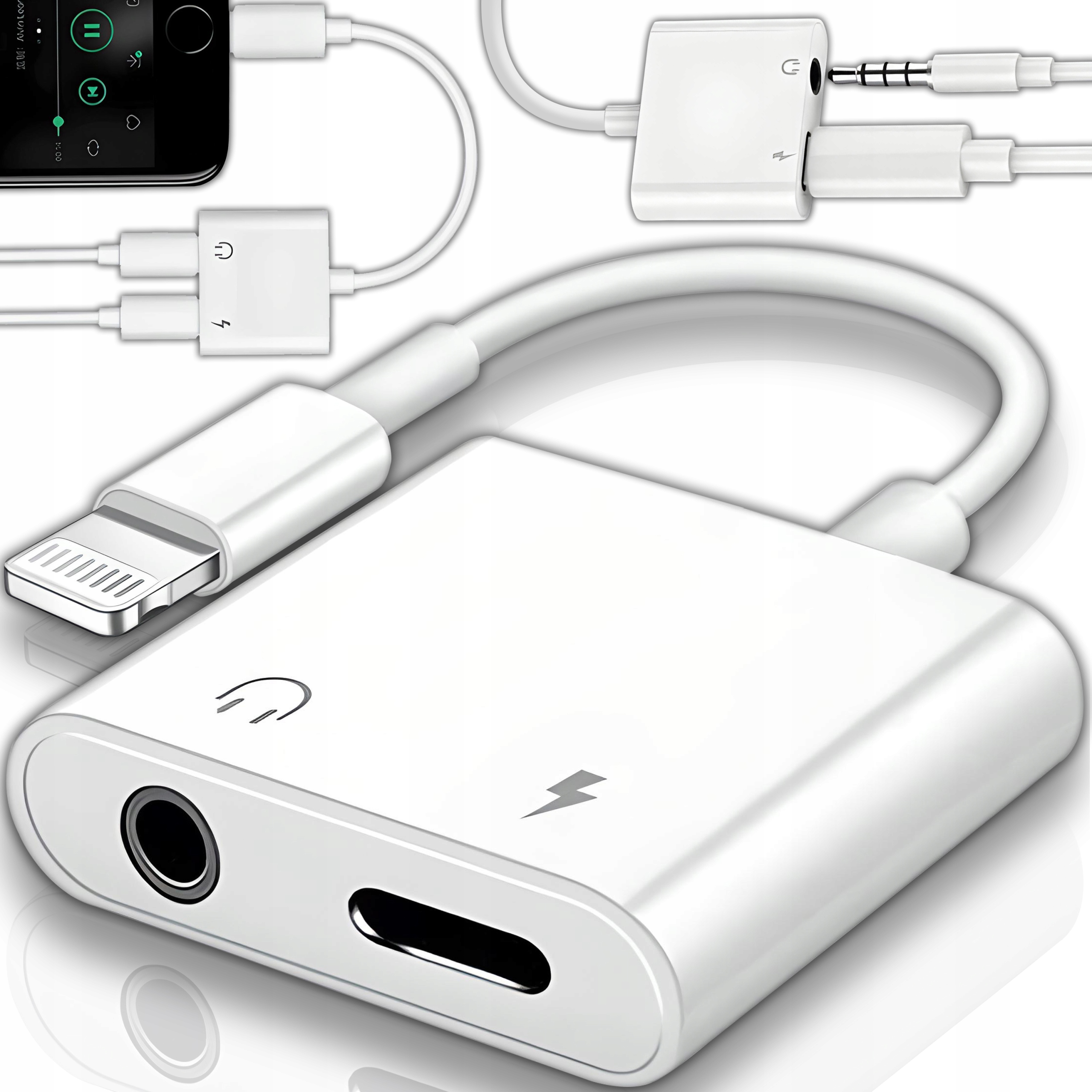 PRZEJŚCIÓWKA LIGHTNING JACK IPHONE 7 8 X ADAPTER - Sklep, Opinie, Cena ...