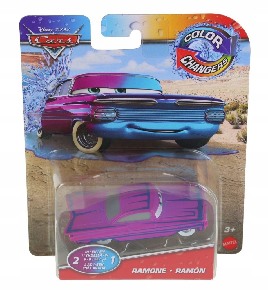 Auto Disney Auto zmieniające kolor Ramon Cars Auta GYM71 (0746775035372 ...