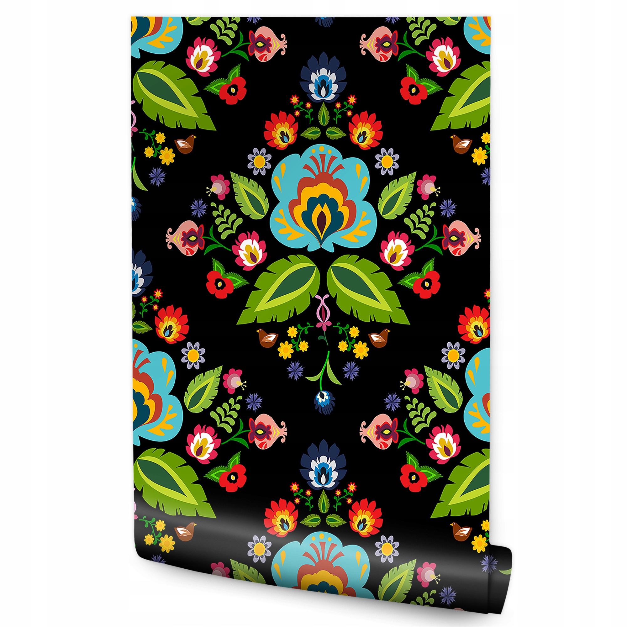 Tapeta v rolke FOLKLOR Ornamenty KVETY Príroda za 37.86EUR - Allegro