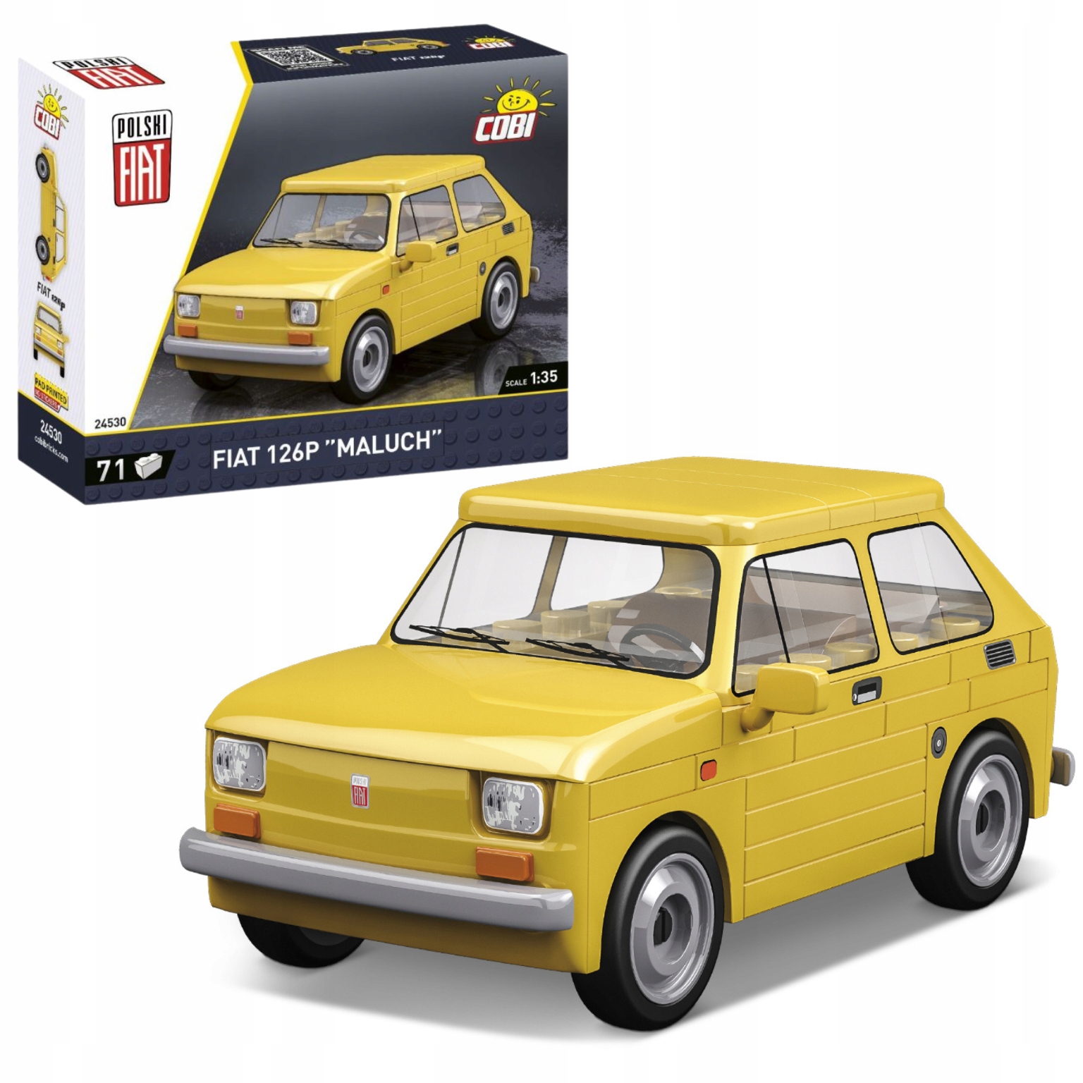 KLOCKI COBI 24530 Samochód POLSKI FIAT 126P "MALUCH" Youngtimer Collection 16809884962 - Allegro.pl