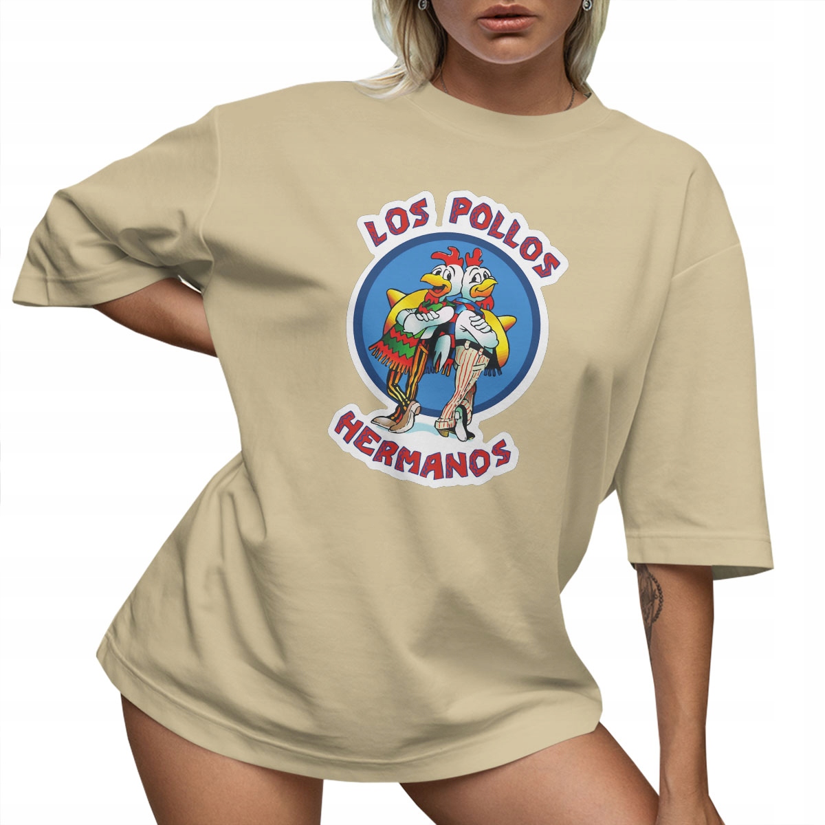 PÓLÓ OVERSIZE LAZA PÓLÓ LOS POLLOS BREAKING BAD S RUHA - Allegro