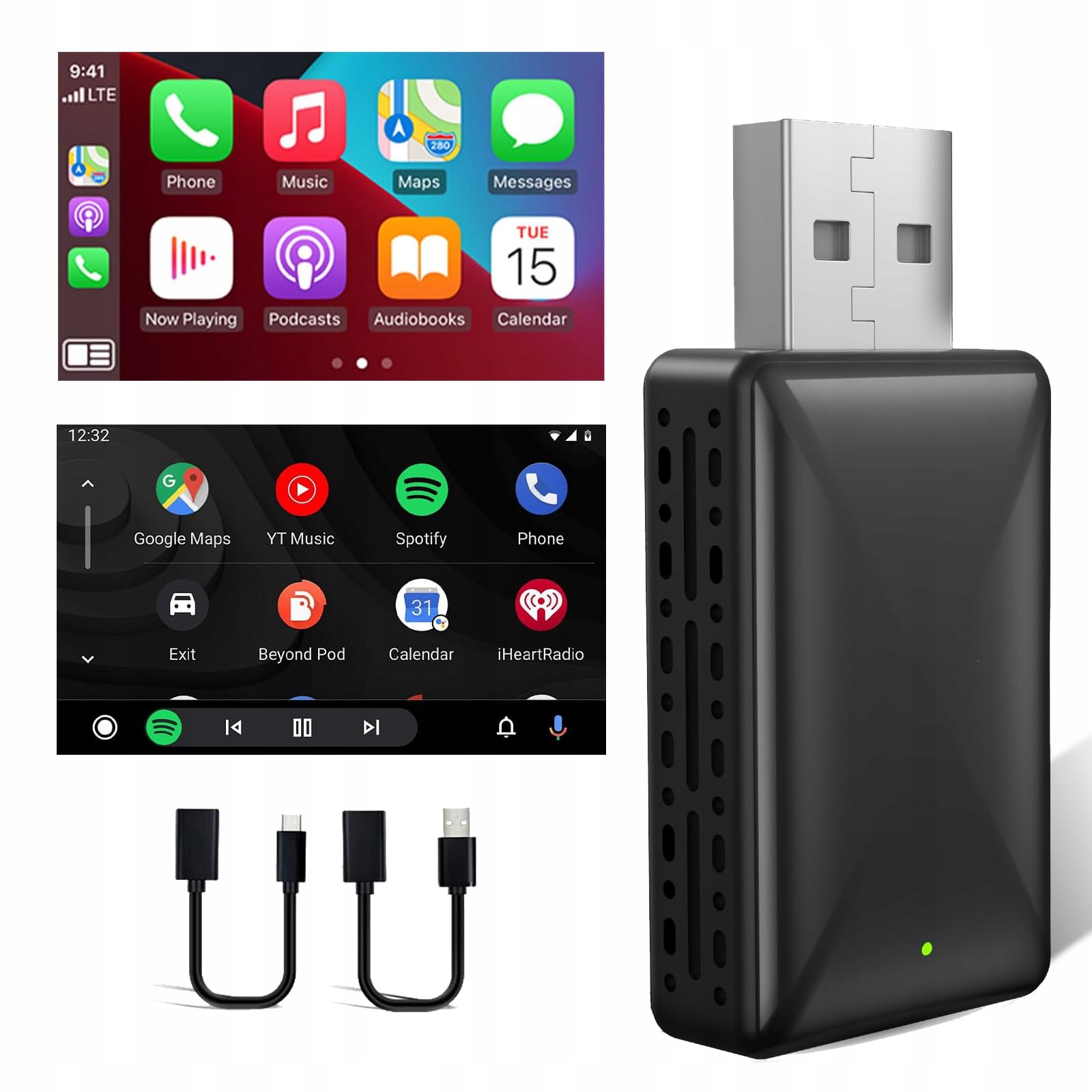 Bezprzewodowy adapter do Carplay Box 5.0 (2Air) do Carplay / Android ...