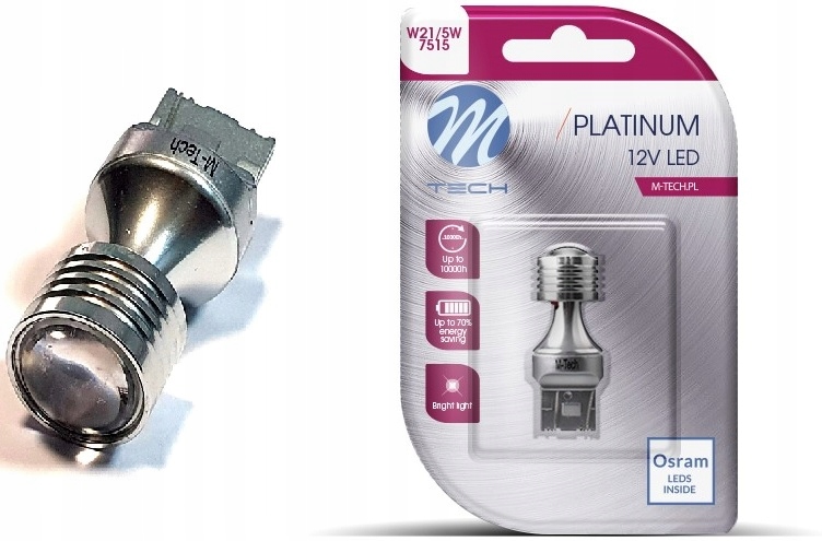 1x OSRAM LED T20 W21/5W M-Tech DRL DZIENNE CANBUS 5901508535733 za 35 ...