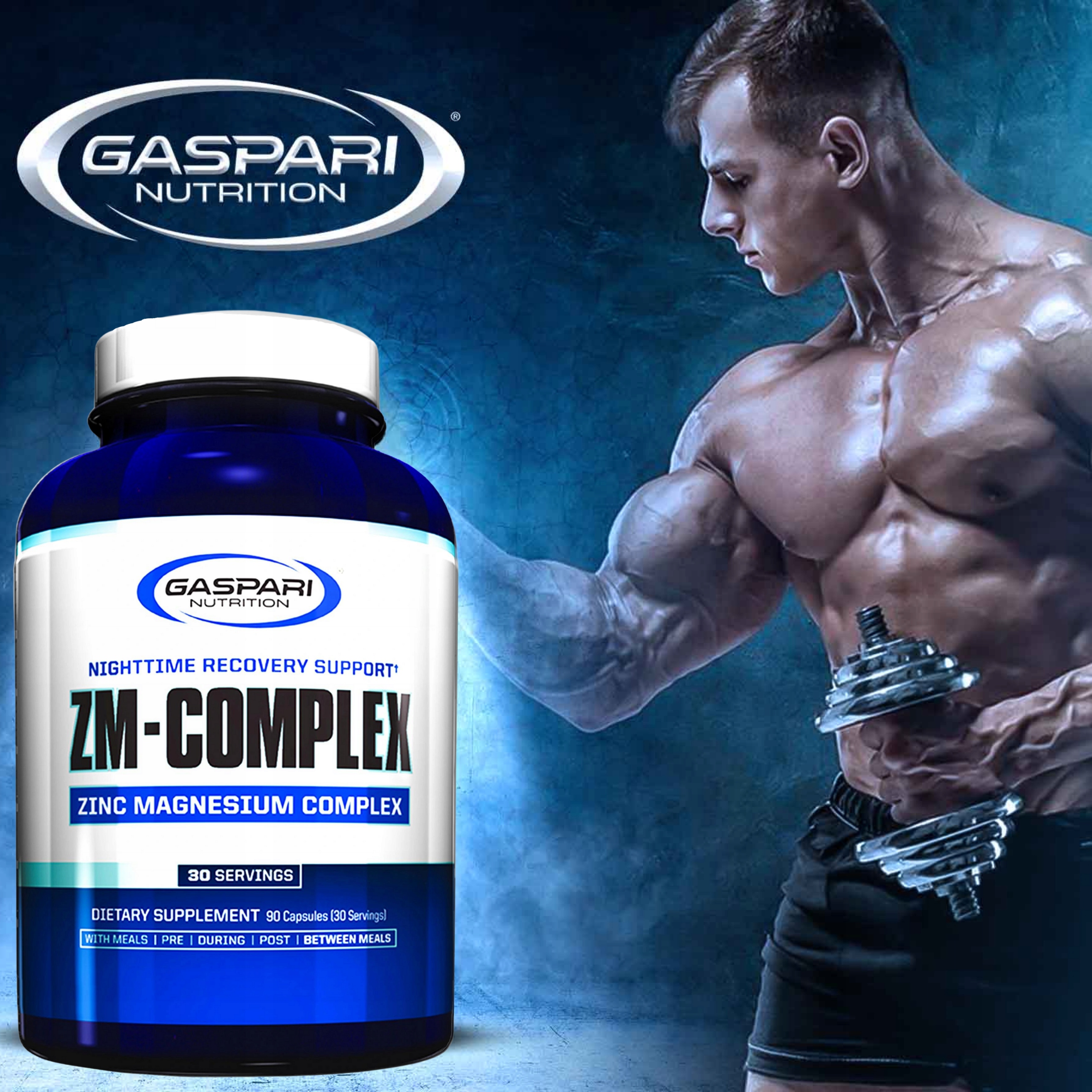 ZM-COMPLEX - 90 CAPS - Vitamin Recovery - Gaspari Nutrition Europe