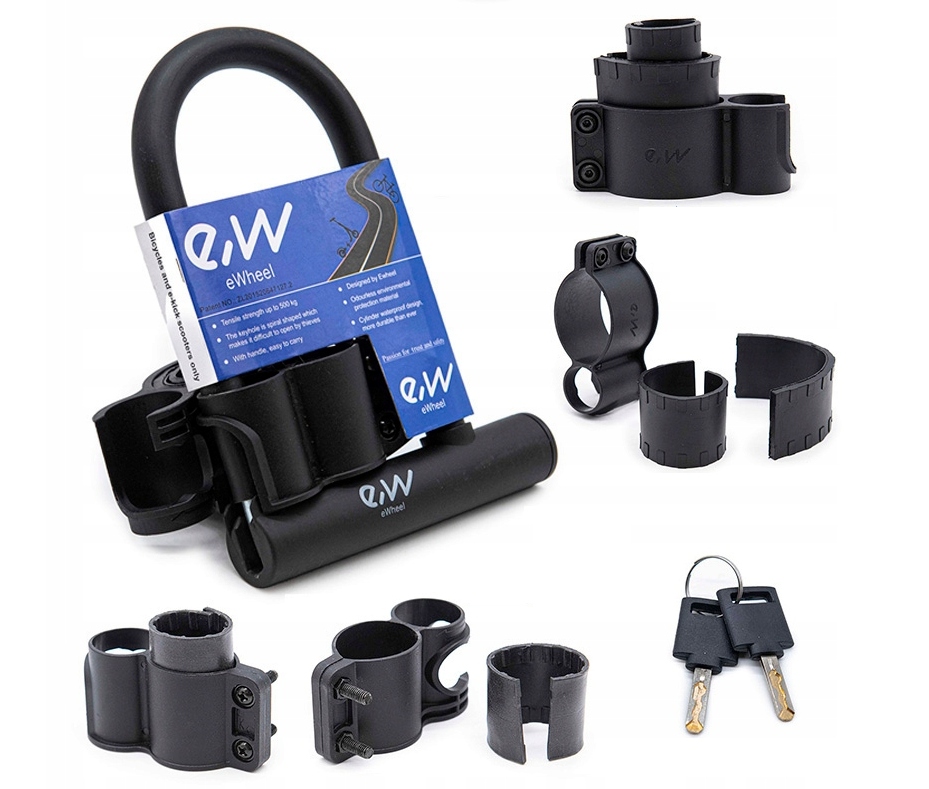 Robustní zámek Ulock na klíč pro elektrickou koloběžku/kolo/motocykl za ...