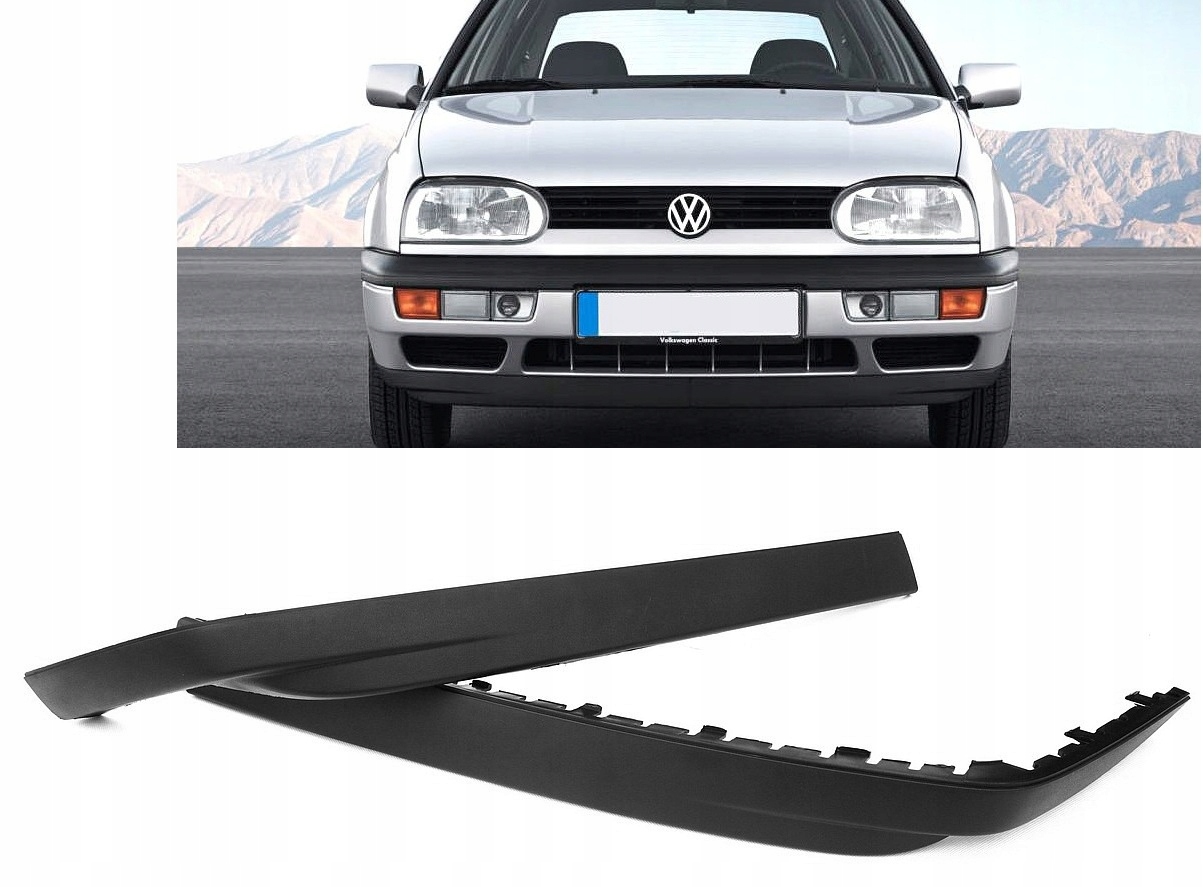 VW Golf III MK3 HOKEJ SPOILER DOKŁADKA ZDERZAKA • Cena, Opinie - Allegro