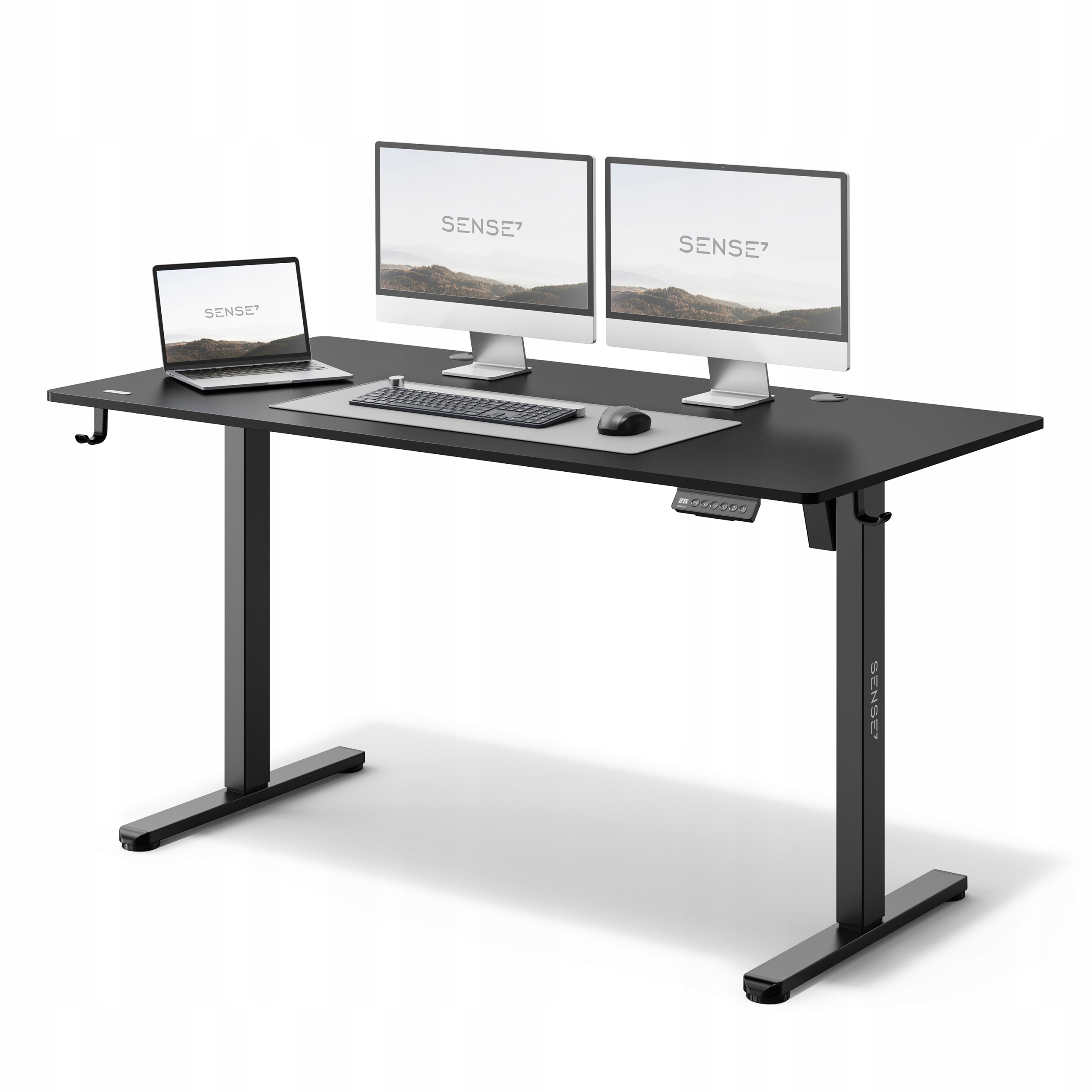 Biurko Elektryczne Regulowane 140x70cm Regulacja Wysokości 72-118cm ...