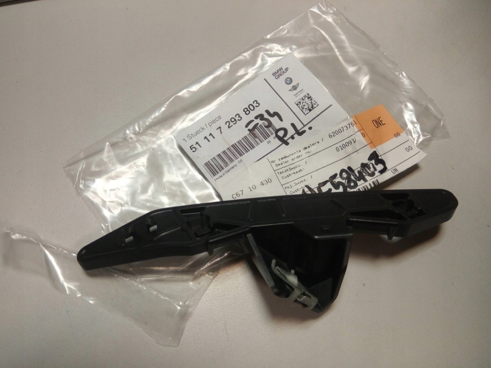 ŚLIZG ZDERZAKA BMW 3 F34 GT PRZÓD ORYG.* 51117293803 7293803 ...