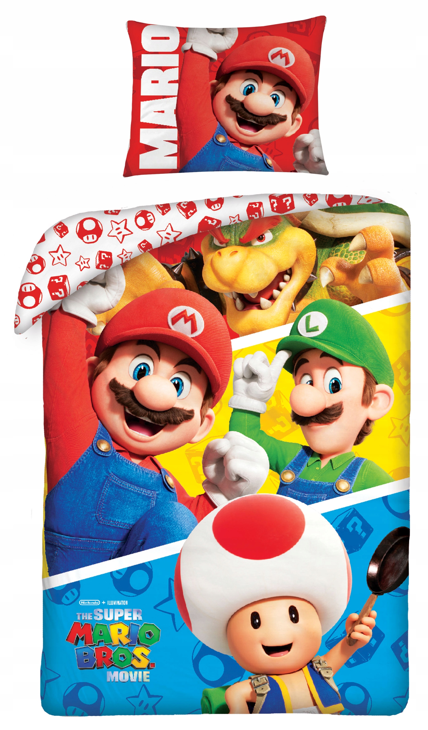 POŚCIEL SUPER MARIO 140x200 PS4 GRA MARIO BROSS 14738636579 - Allegro.pl