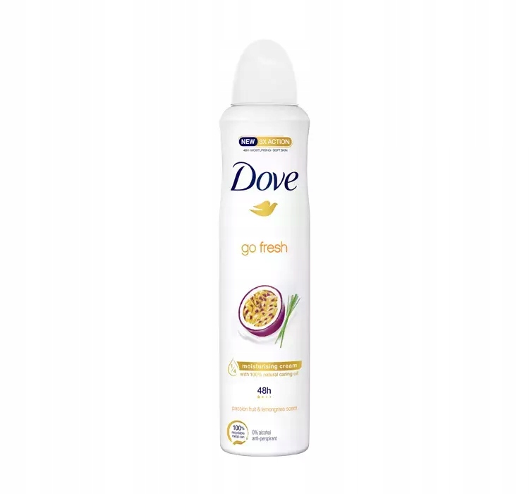 DOVE ANTYPERSPIRANT W SPRAYU PASSION FRUIT (8720181202469) • Cena ...