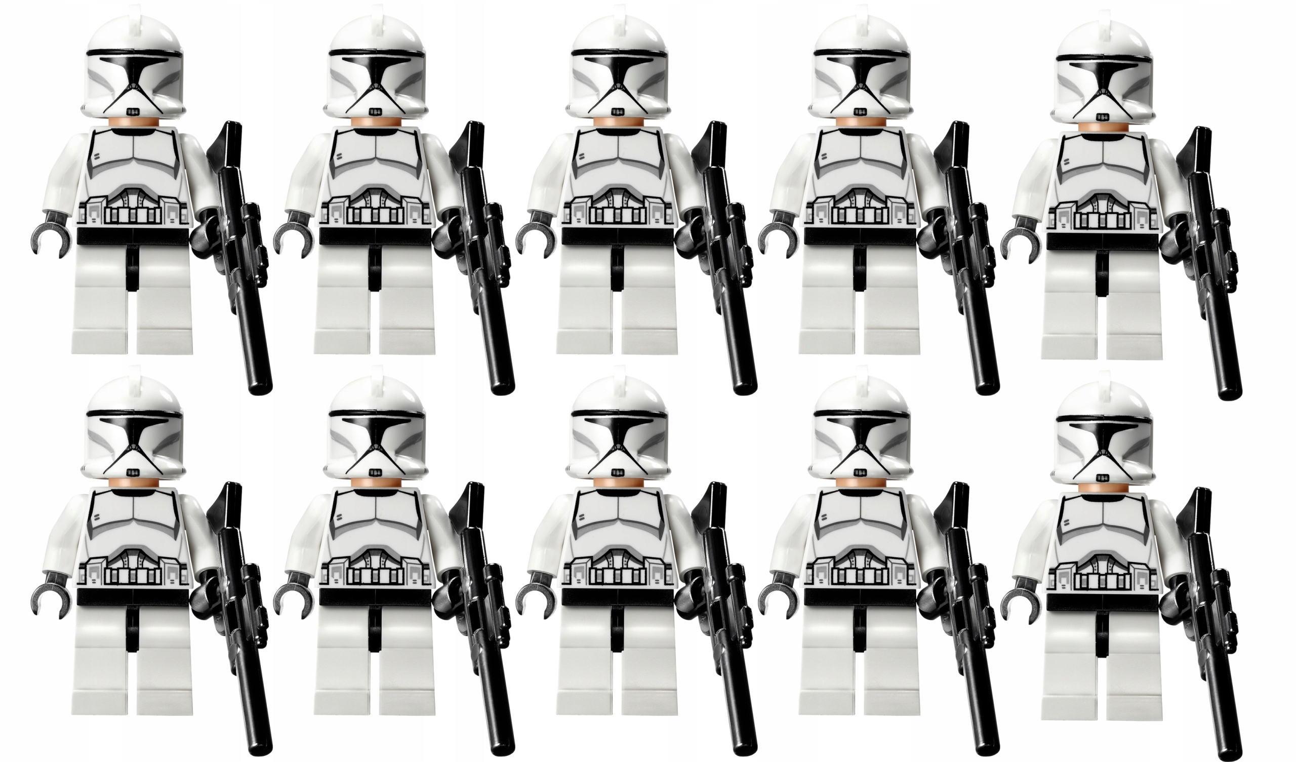 KOSTKY SADA 10 FIGUREK CLONE TROOPER CW LONG BLASTER STAR WARS za 725 ...