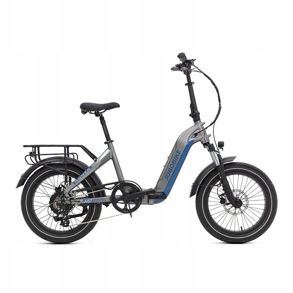 Rower elektryk FAT BIKE Składak Jobobike Romer, koło 20", aluminium ...