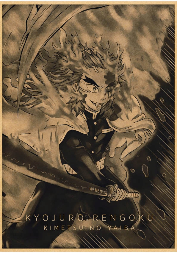 plakáty Japonské Anime Rengoku Cartoon Demon Sla za 190 Kč - Allegro