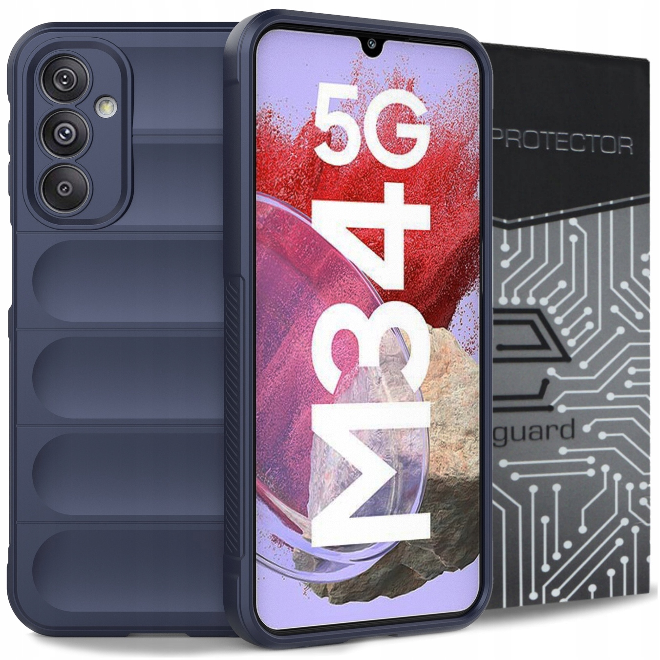 ETUI PANCERNE CASE OBUDOWA FUTERAŁ COVER + SZKŁO do SAMSUNG GALAXY M34 ...