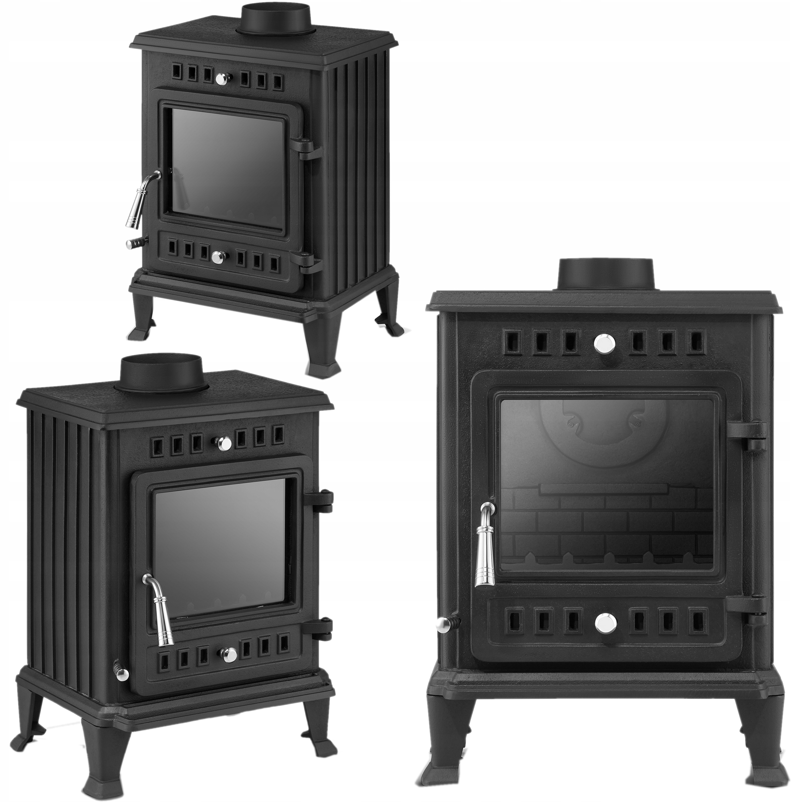 Kachle liatinový krb koza voľne stojaca OSVALD 7kW - Allegro