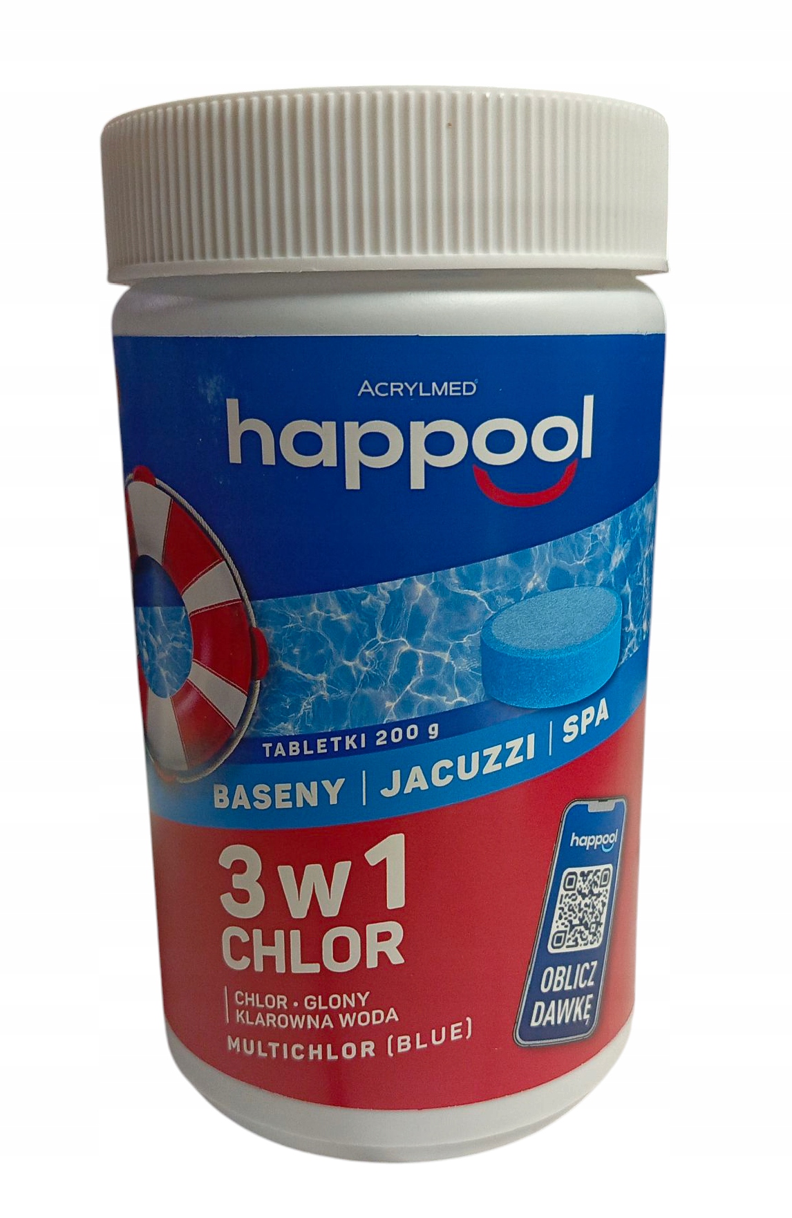 Chlor Multi Blue tablety veľké 200g 1kg ACRYLMED, (5905857040979 ...