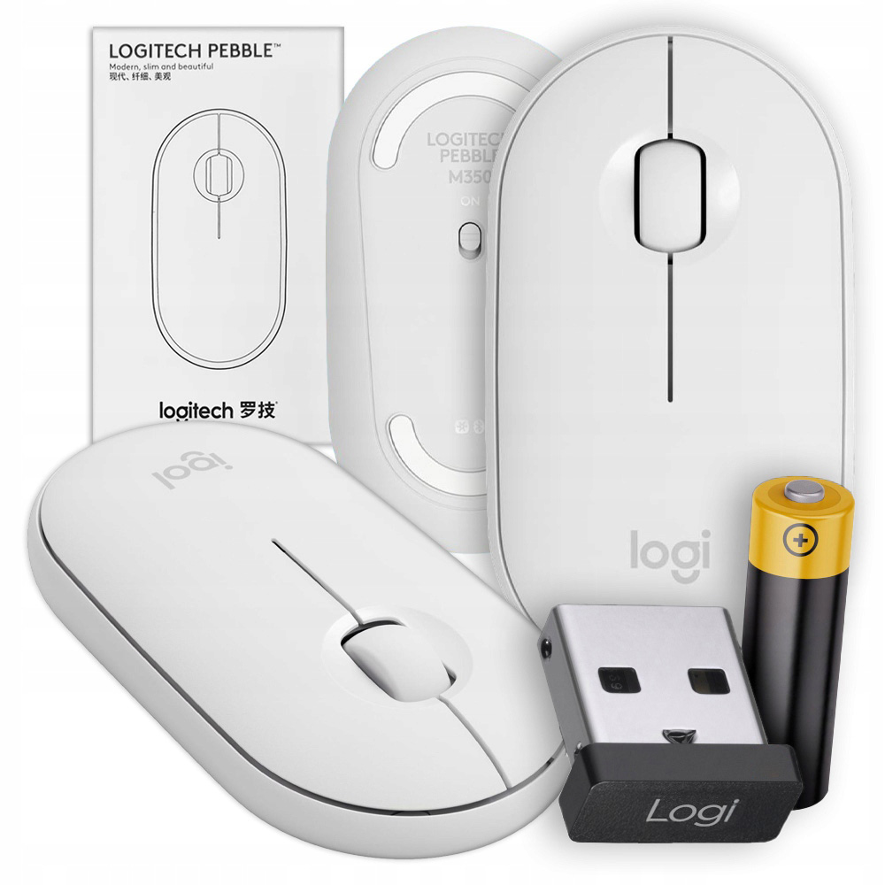 Cicha myszka bezprzewodowa Logitech M350 Pebble Biała Bluetooth biurowa - Sklep, Opinie, Cena w ...