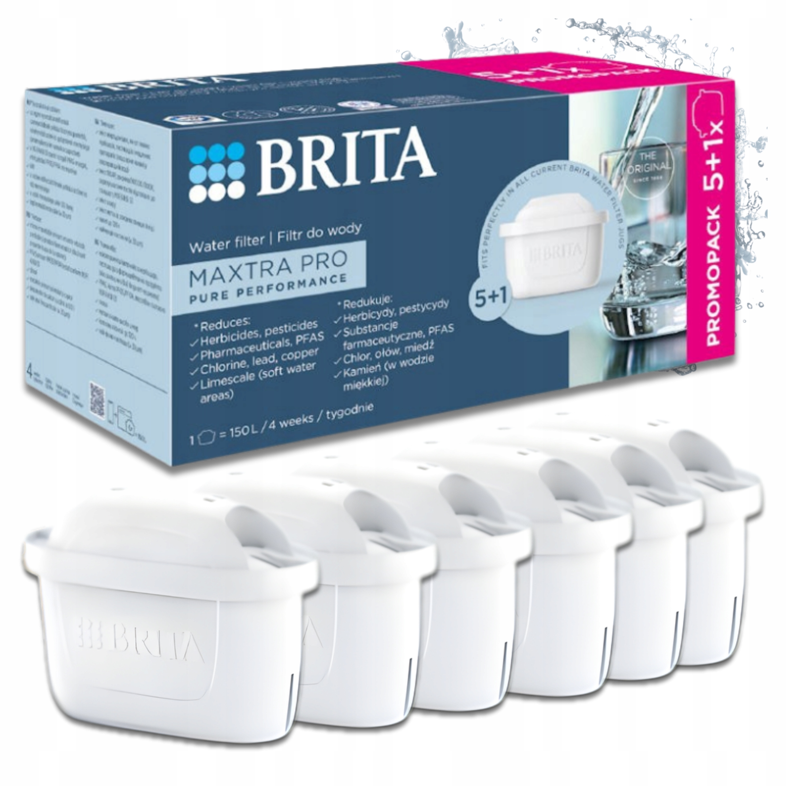 Wkład filtrujący do dzbanka Brita Maxtra PRO Pure Performance 6 szt ...