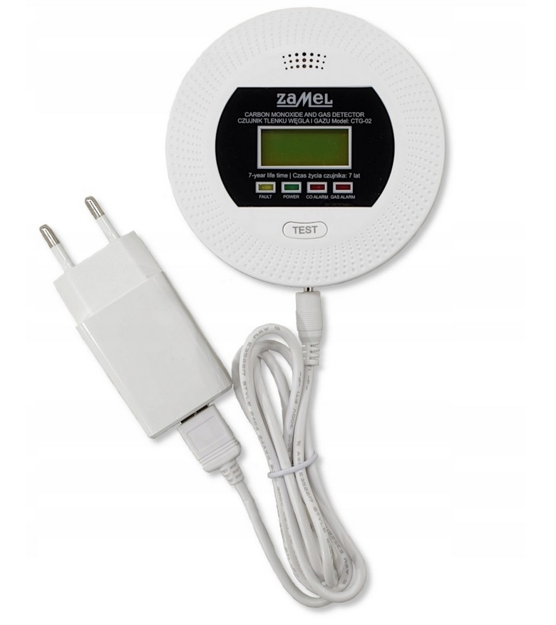 CZUJNIK TLENKU WĘGLA I GAZU TYP: CTG-02 Zamel (CTG-02 Głośny ...