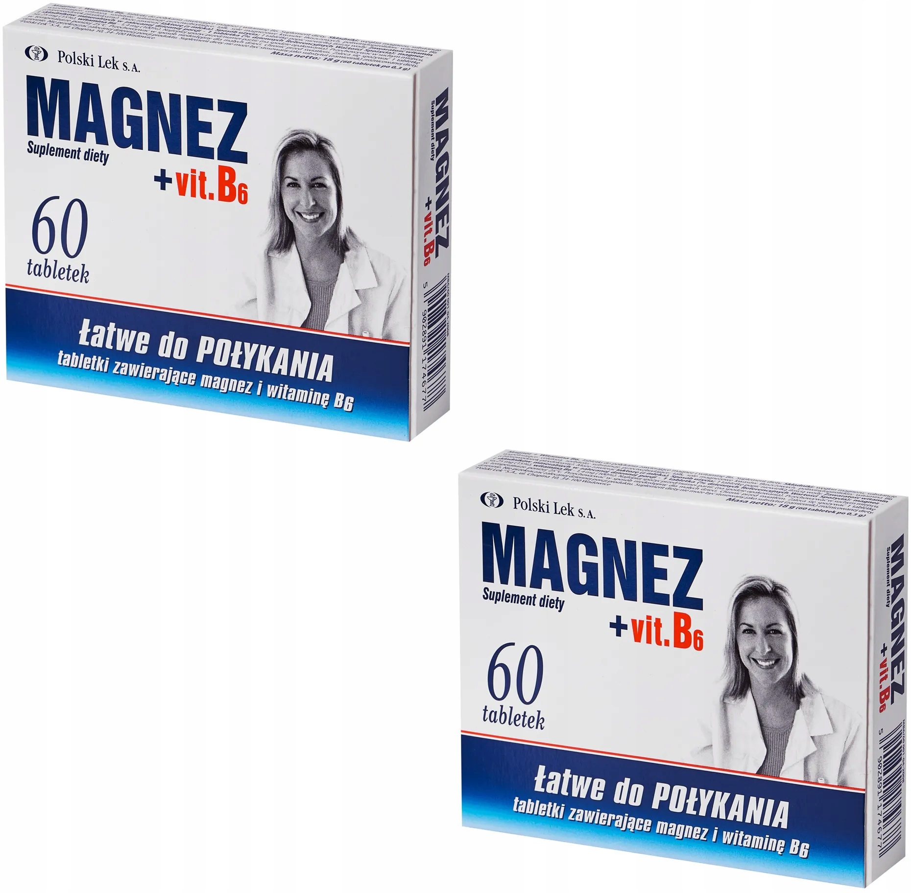 Magnez Z Witaminą B6 Polski Lek 60 Tabletek (5902891174677) • Cena ...
