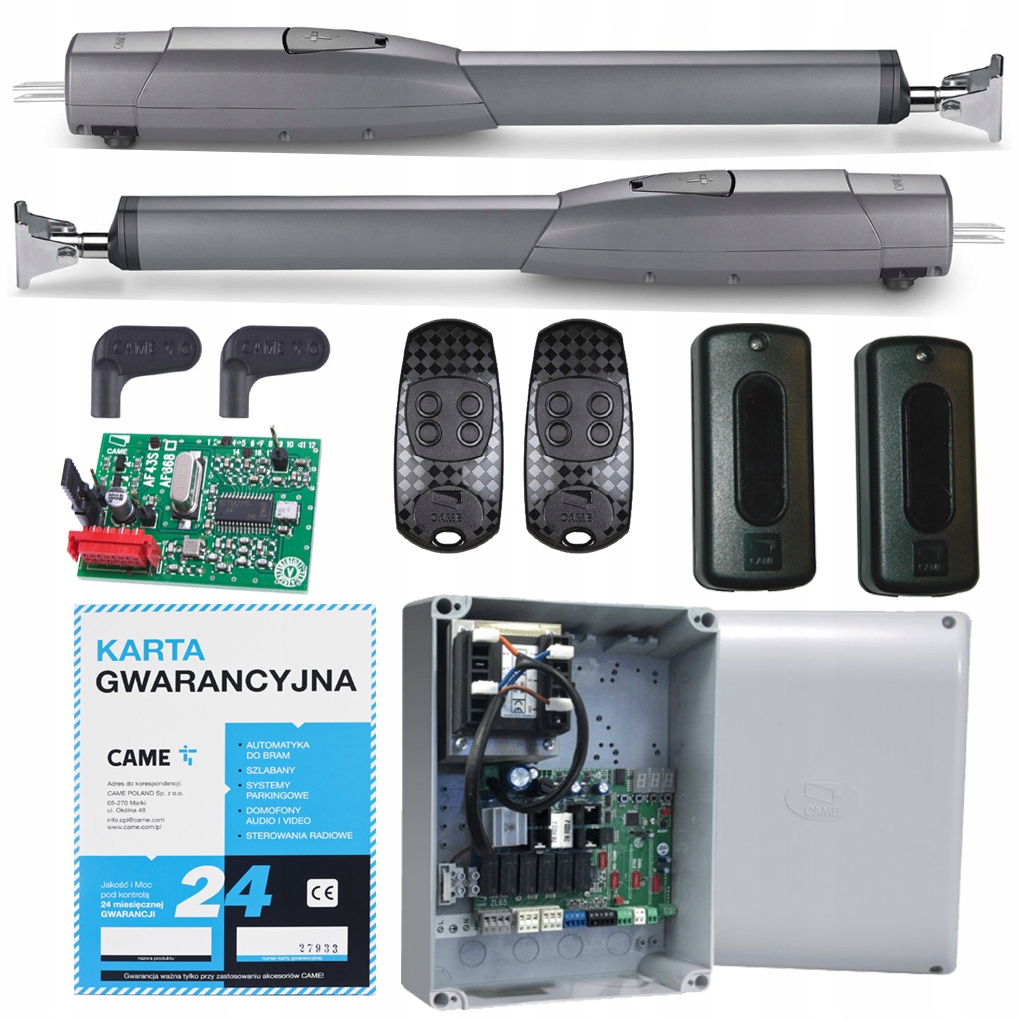 Napęd CAME ATS 30DGS 24V do 6m bramy 2 piloty • Cena, Opinie • Napędy 12957149300 • Allegro