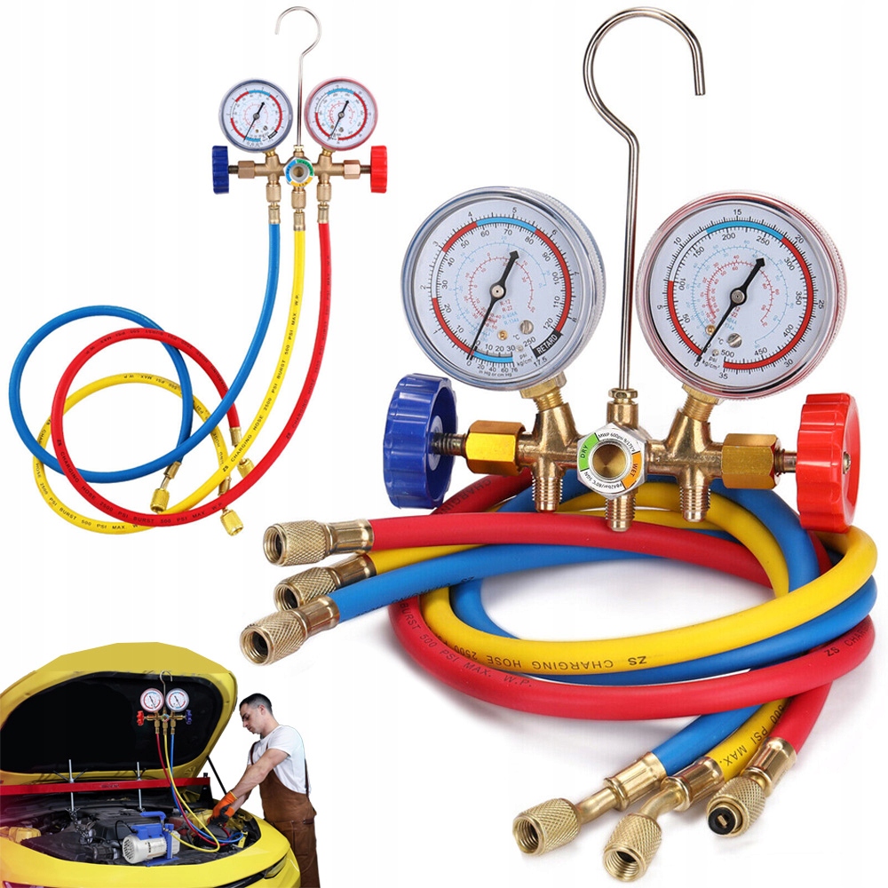 Manometr R134a R22 R404a - Niska cena na Allegro