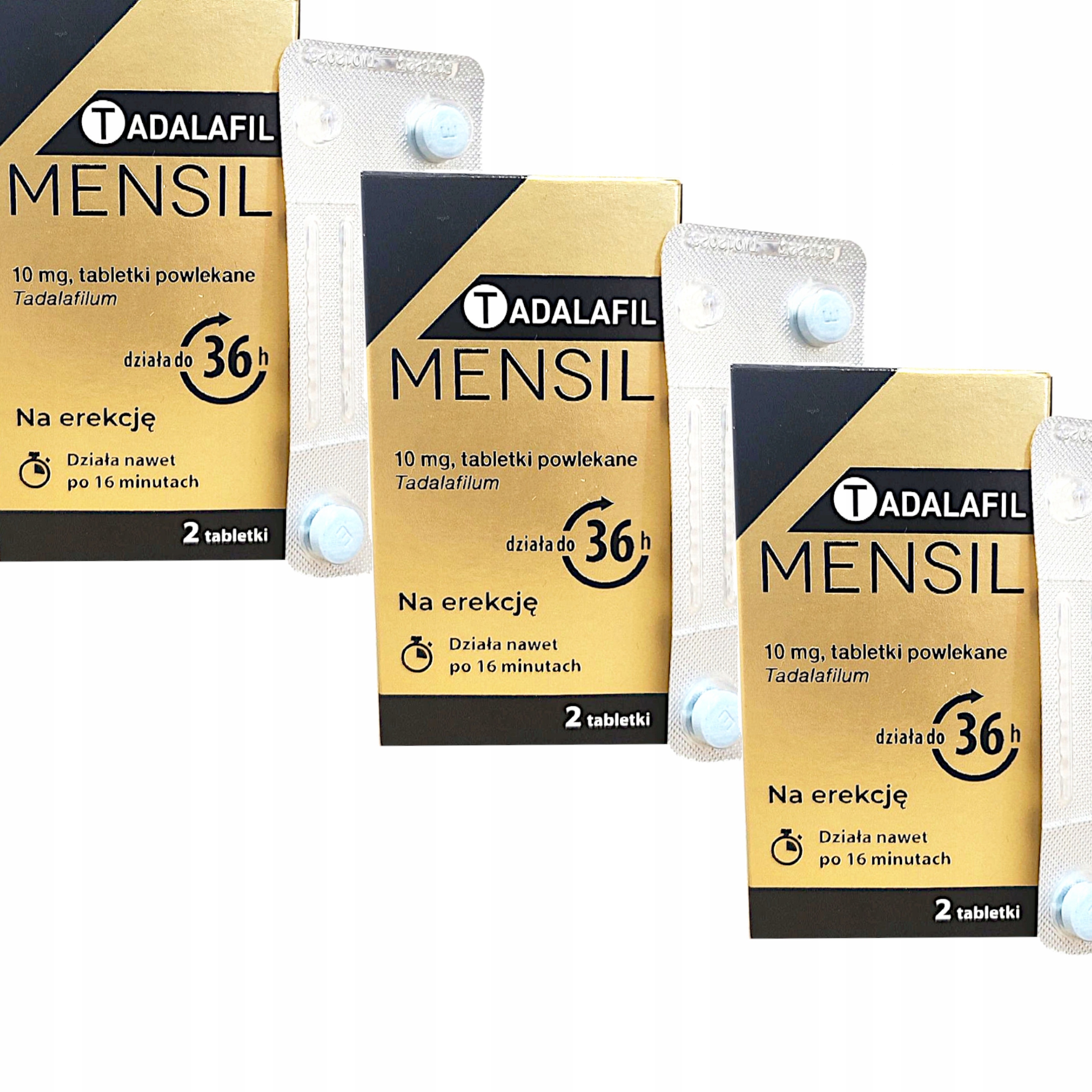 Tadalafil Mensil 10mg, na erekcję 2 tabl. powlekane (5904055005216 ...