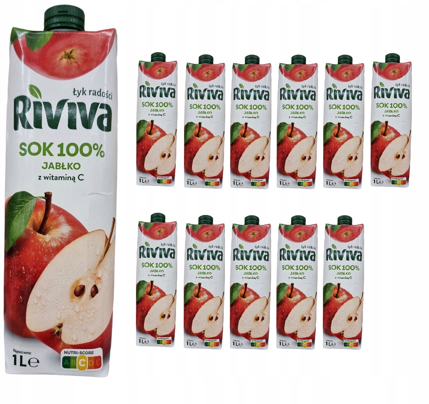 Sok Jabłkowy Źródło witaminy C Riviva 12 x 1L 13355605826 - Allegro.pl Sok Jabłkowy Źródło witaminy C Riviva 12 x 1L 13355605826 - Allegro.pl