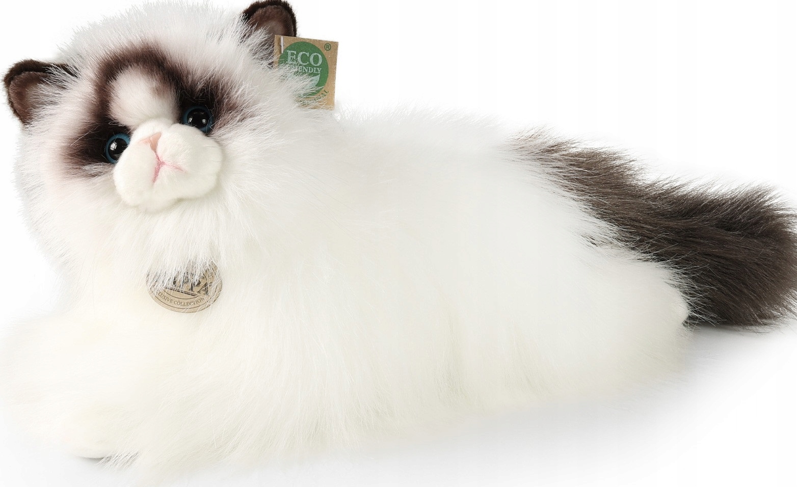Maskotka Rappa kot ragdoll biały tkaninowy 25 cm (8590687242913) • Cena ...