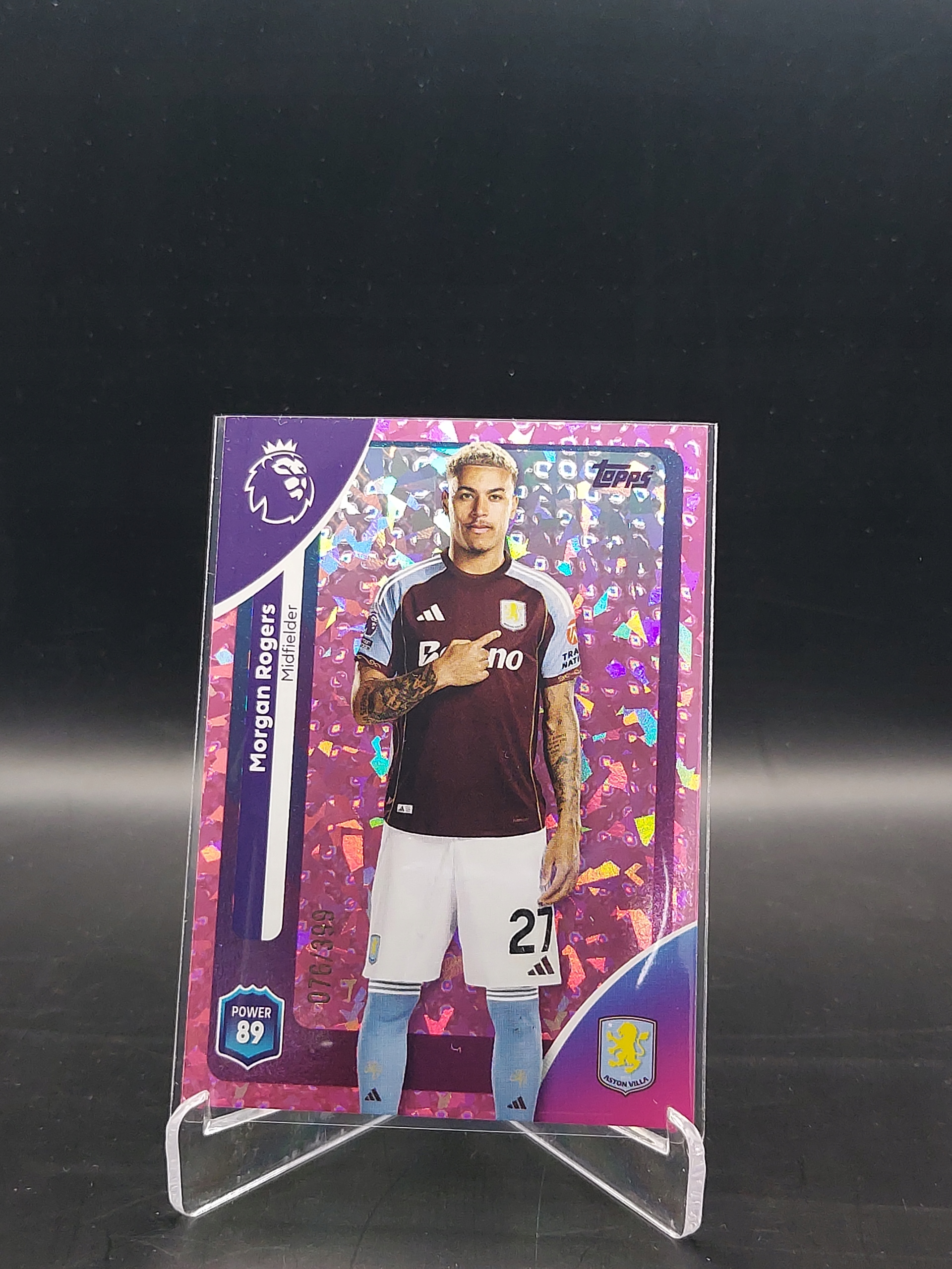 TOPPS PREMIER LEAGUE 2026 MORGAN ROGERS 076/399 • Cena, Opinie - Allegro