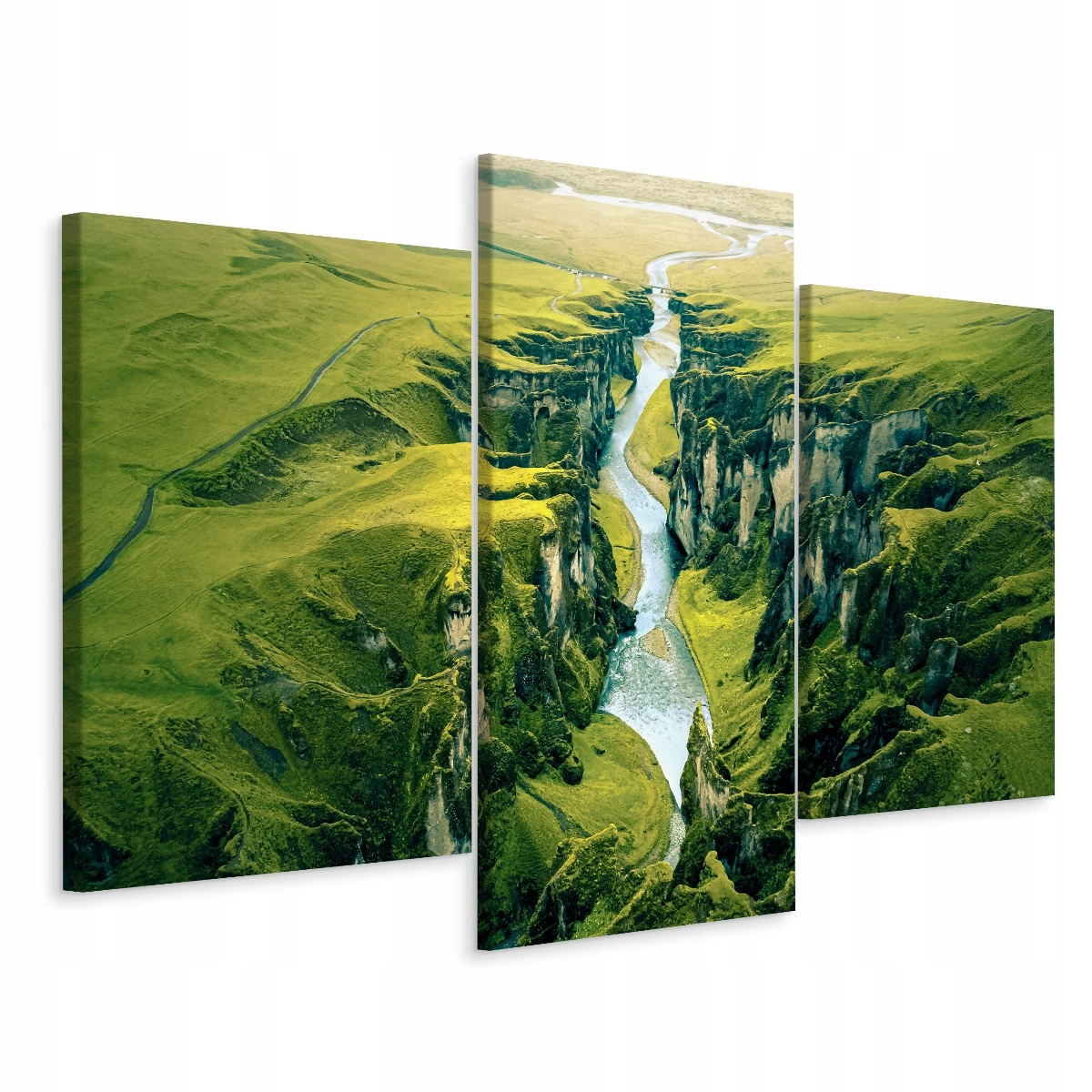 Obraz Tryptyk Natura RZEKA Trawa Krajobraz 60x40 (5904592306128) • Cena ...