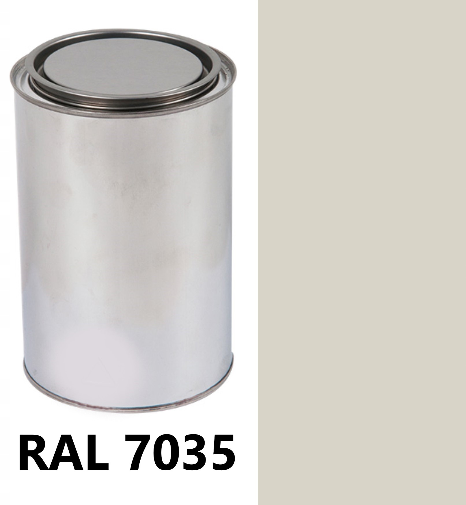 RAL 7035 SZARY PÓŁPOŁYSK POLIURETAN AKRYL IZOCYJANIANOWY 3:1 1L ...